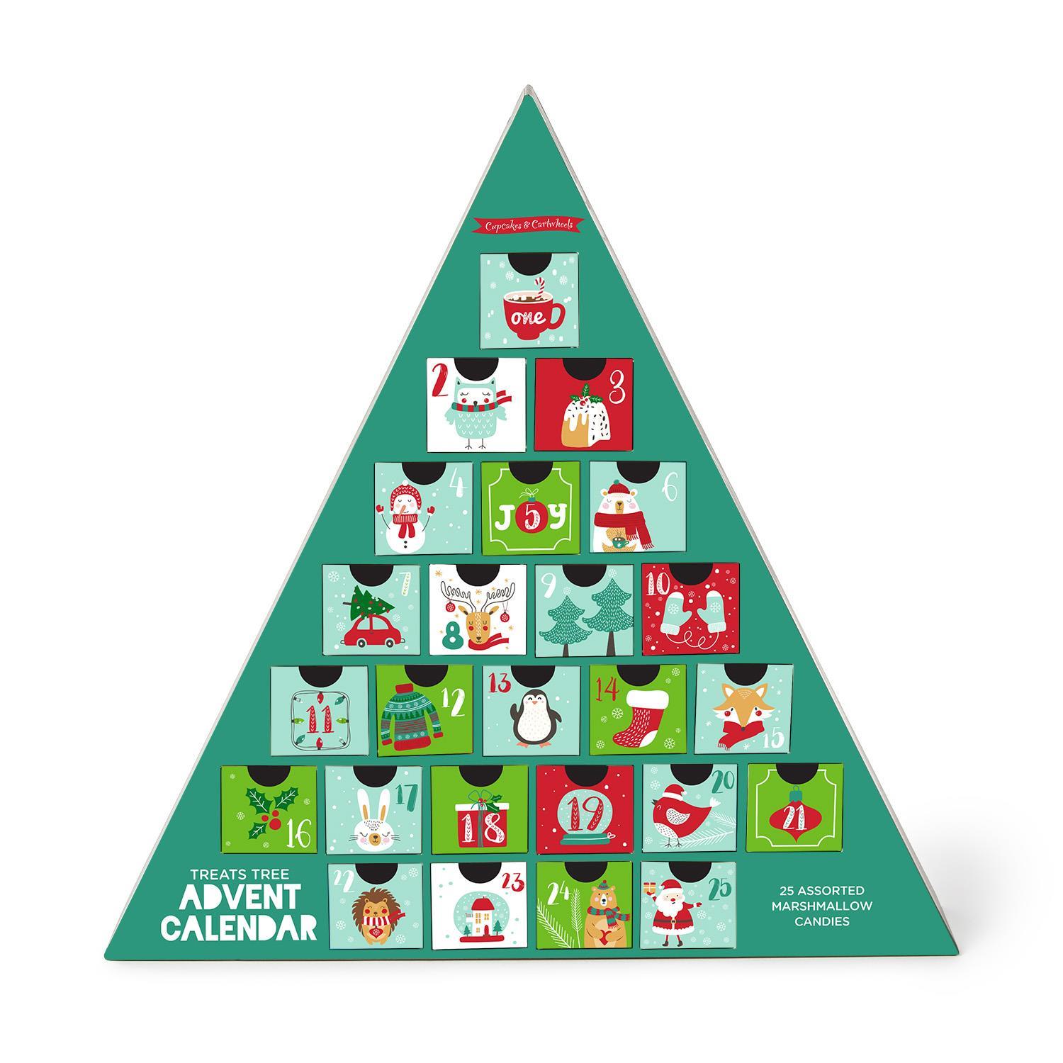 Treats Tree Advent Calendar with Assorted Candy