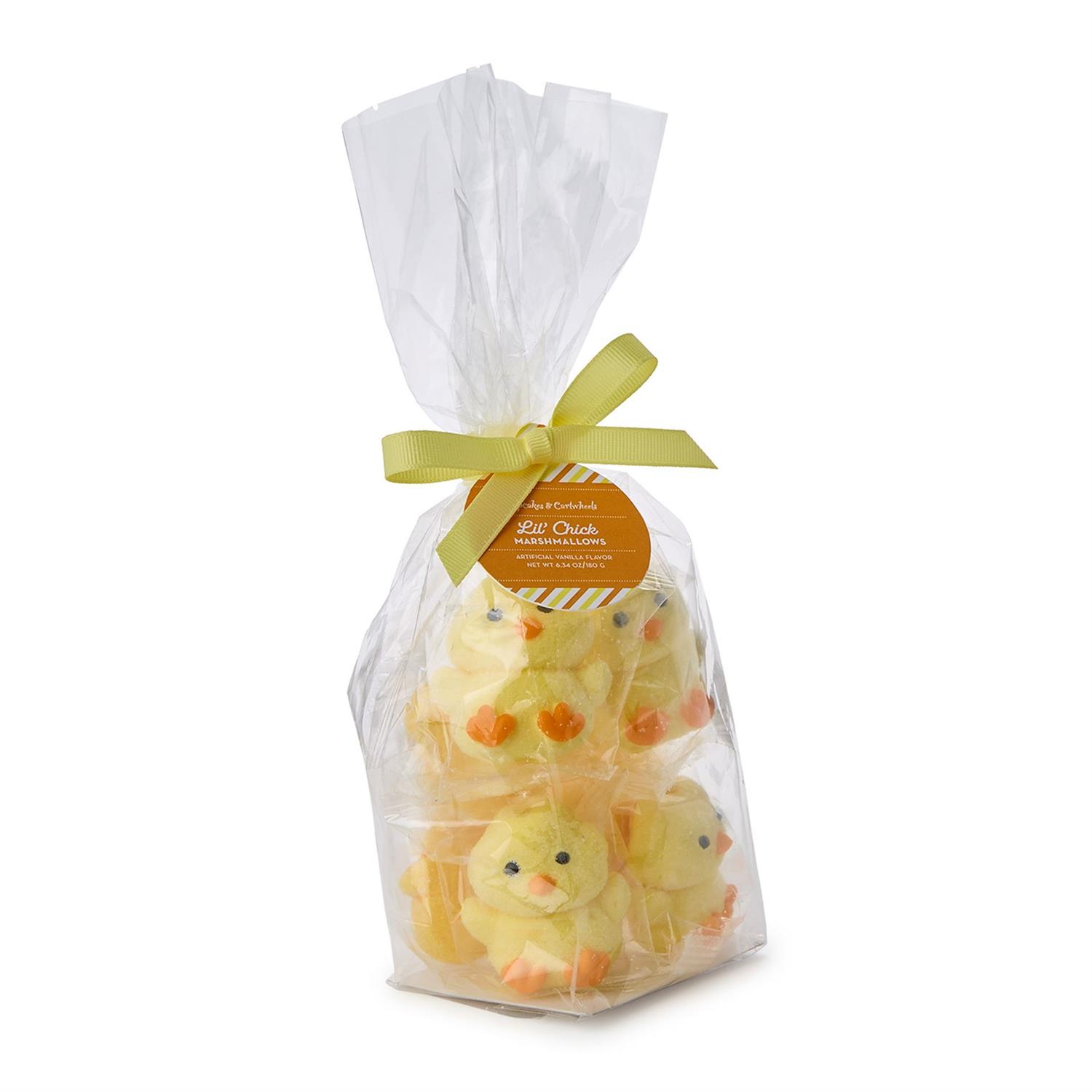 Lil' Chick Vanilla Hand-Decorated Marshmallow Candy in Gift Bag