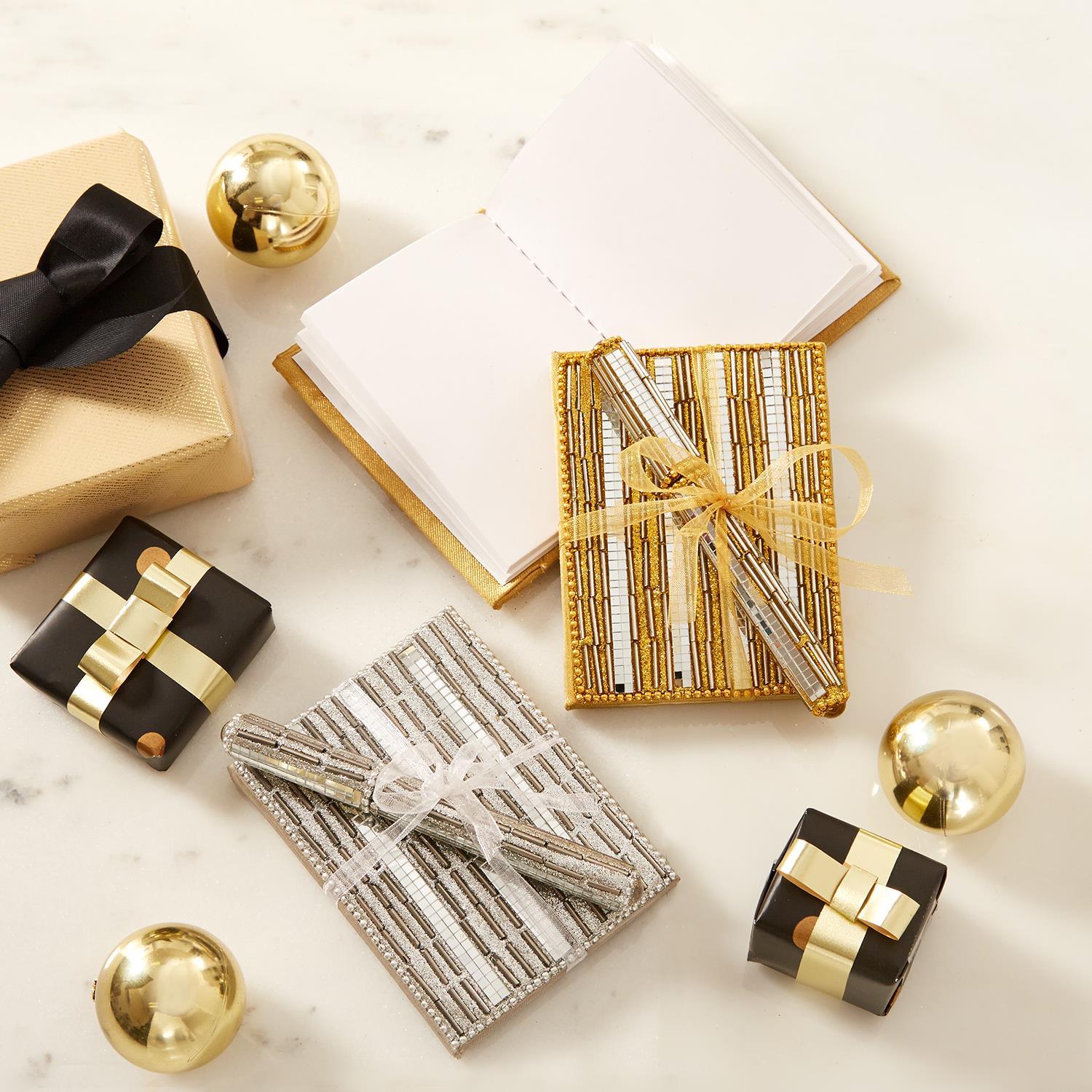 Metallic Mini Notebook w/ Pen Asst 2 Colorways