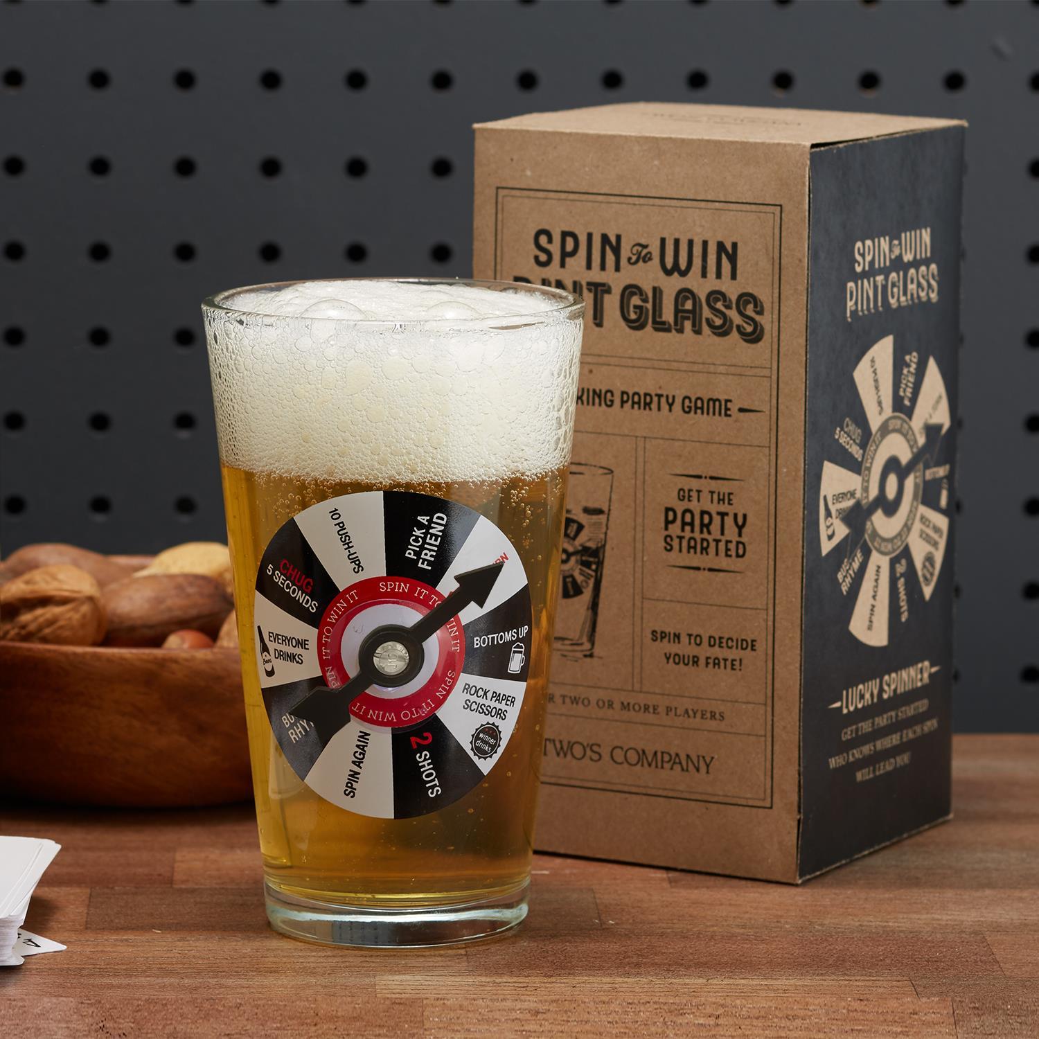 Spin to Win Party Pint - Glass/Plastic