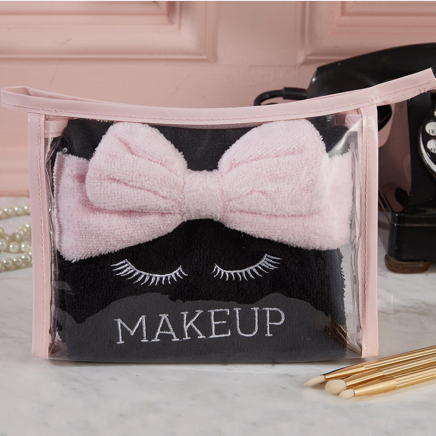 Makeup Removal Kit incl 2 Towels & 1 Hband in G.B