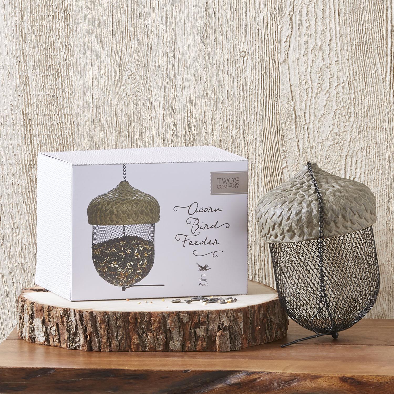 Acorn Bird Feeder in Gift Box