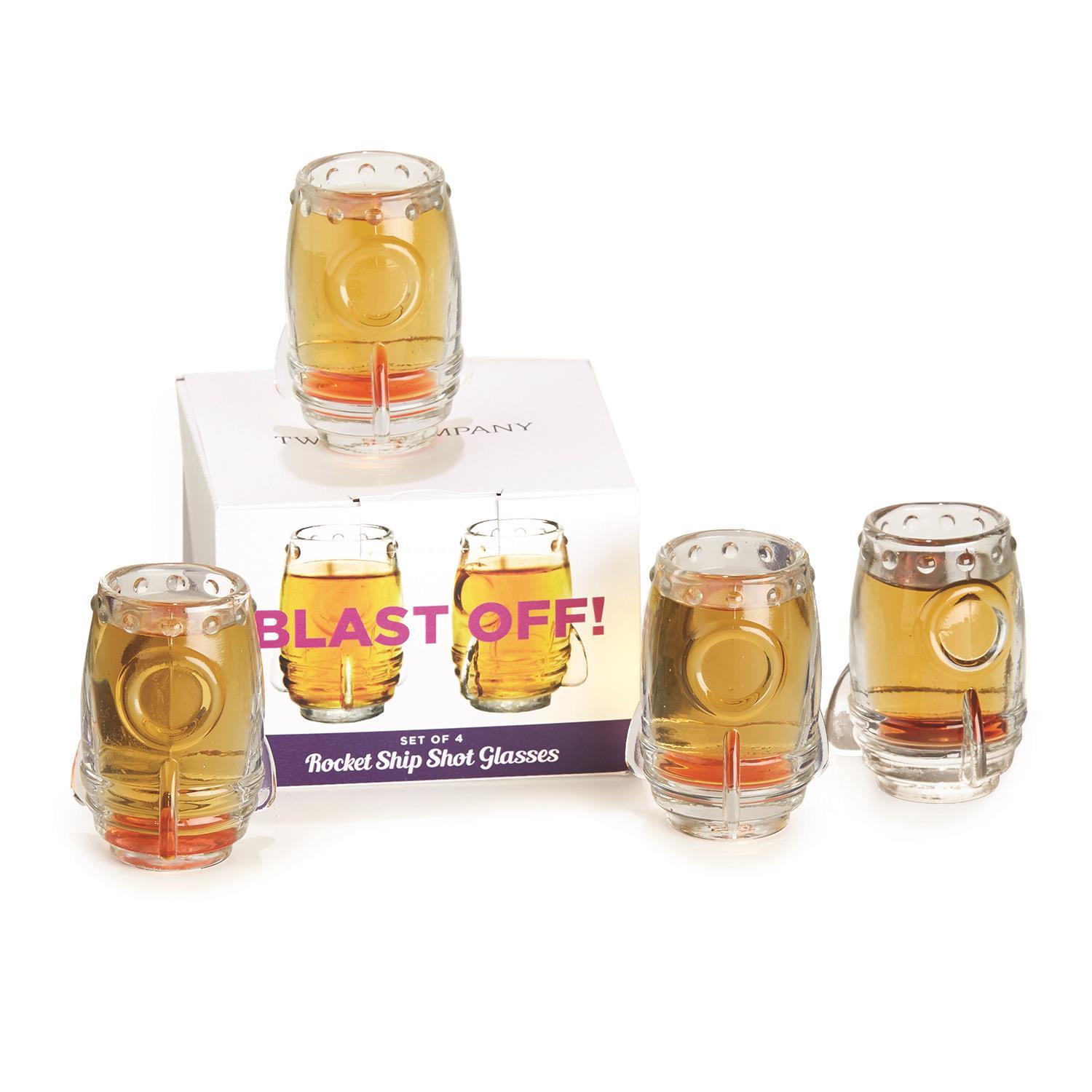 S/4 Rocket Shot Glasses in Gift Box