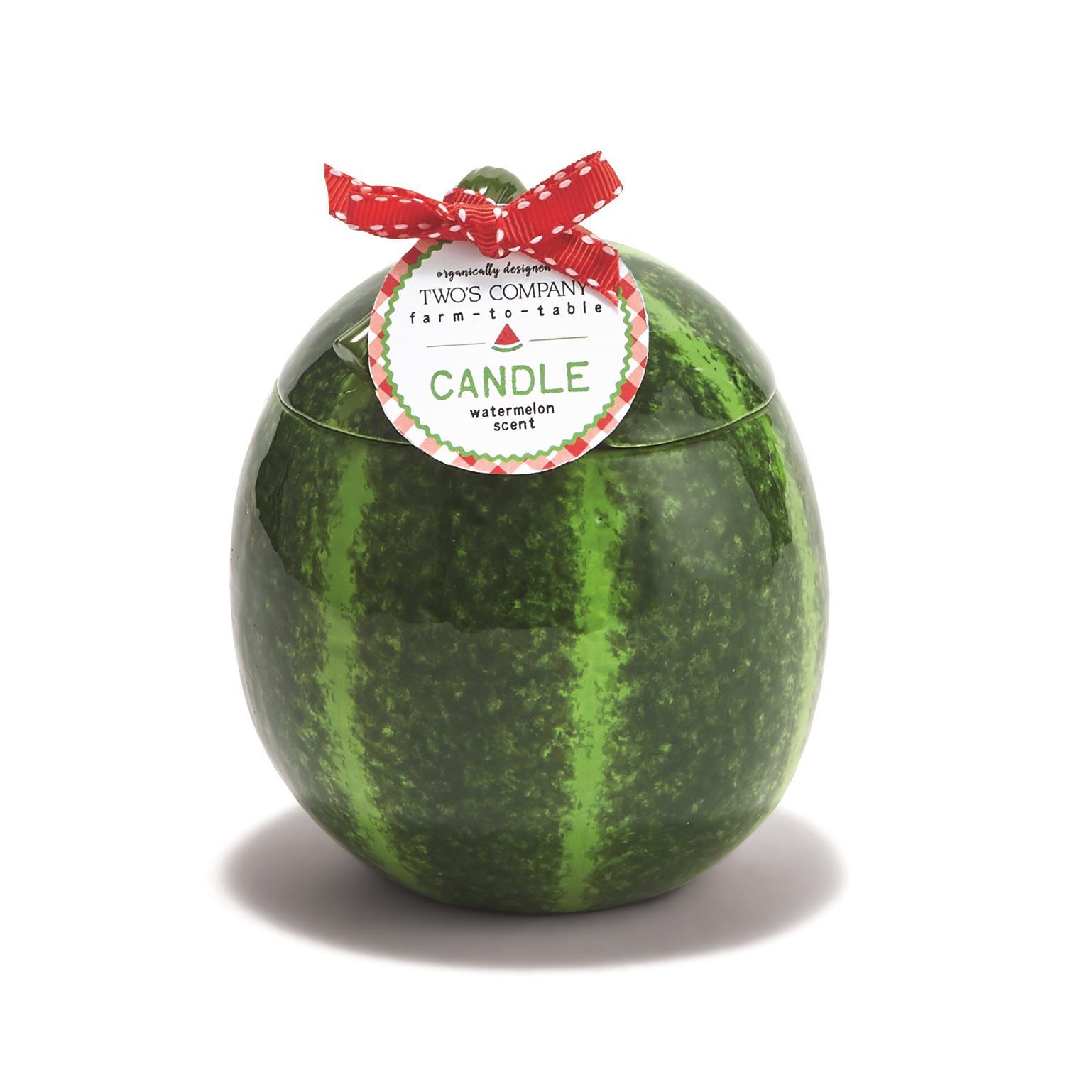 Watermelon Candleholder Filled with Sweet Watermelon Scent