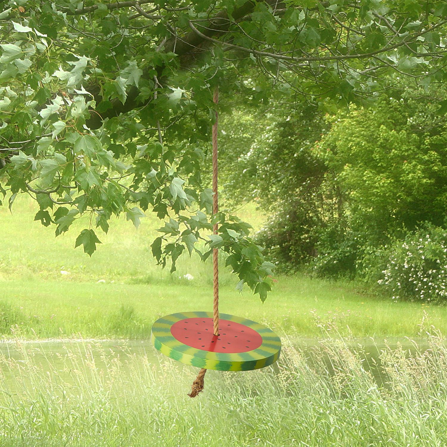 Watermelon Slice Swing with Rope