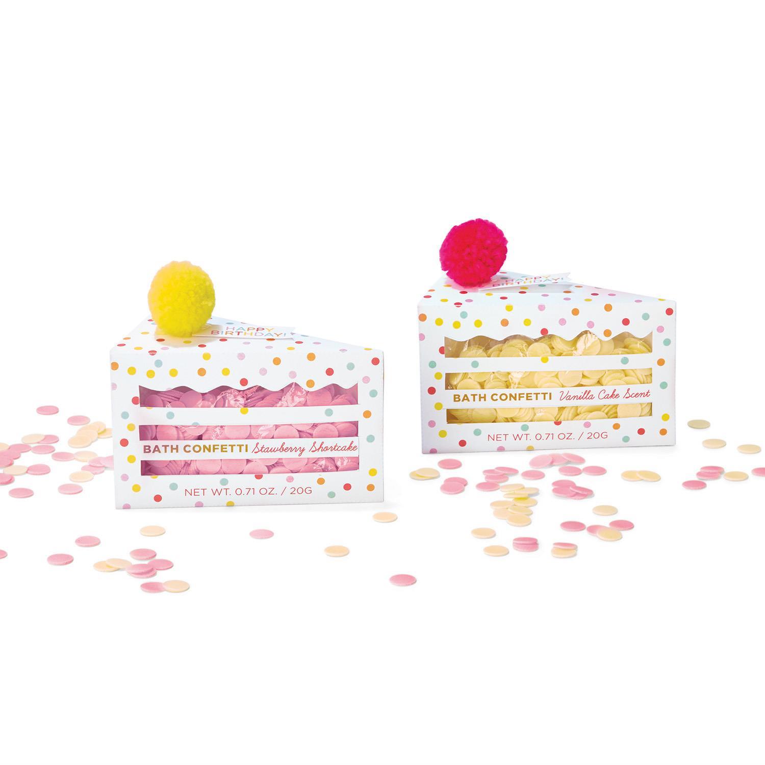 Birthday Cake Bath Confetti Assorted 2 Colors/Scents
