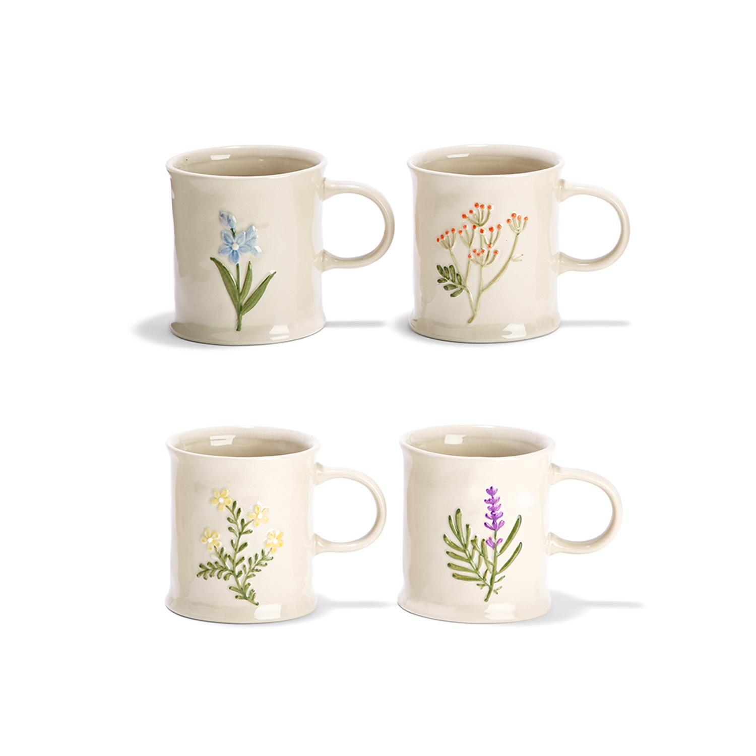 Wild Flower Mug Asst 4 Designs