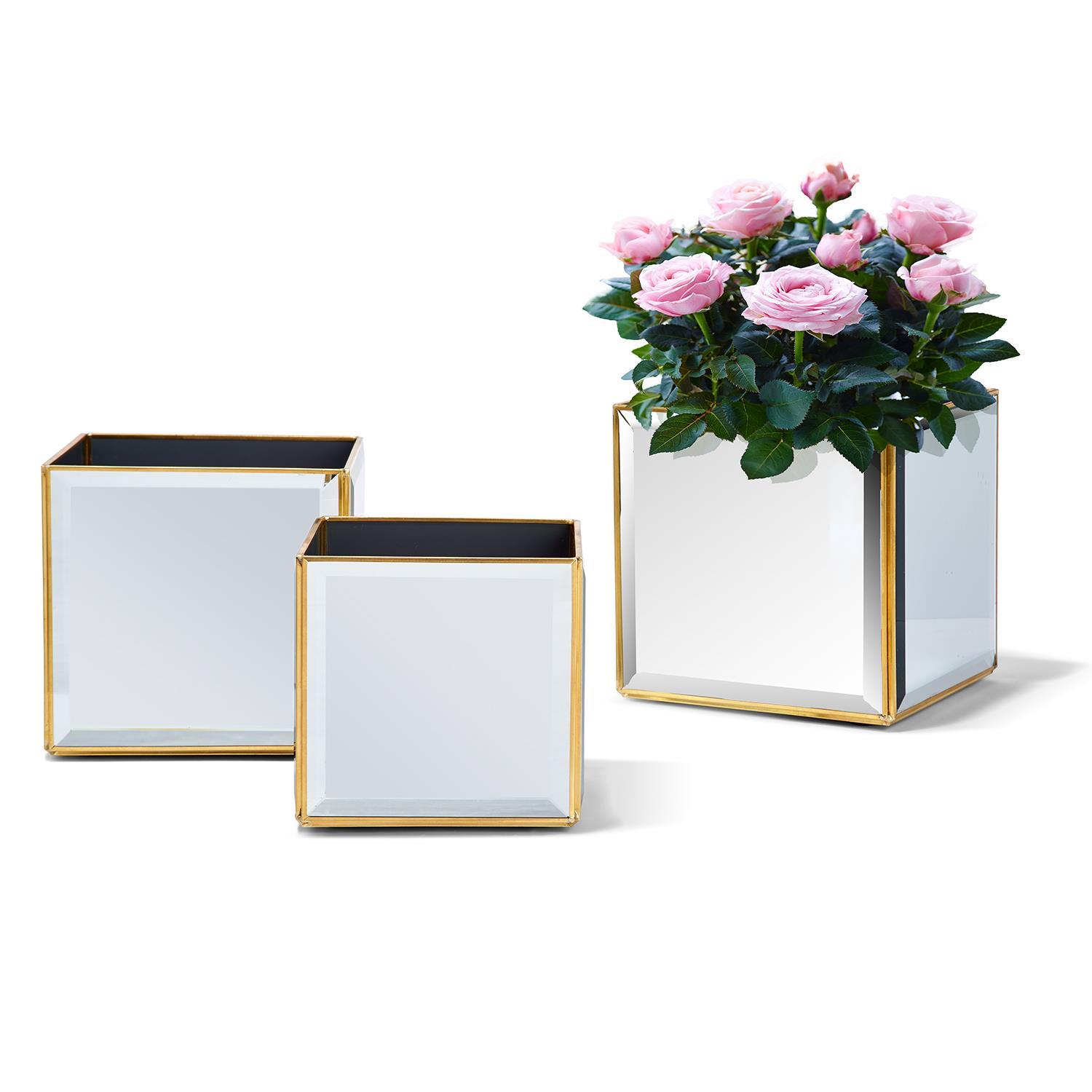 S/3 Beveled Mirror Box