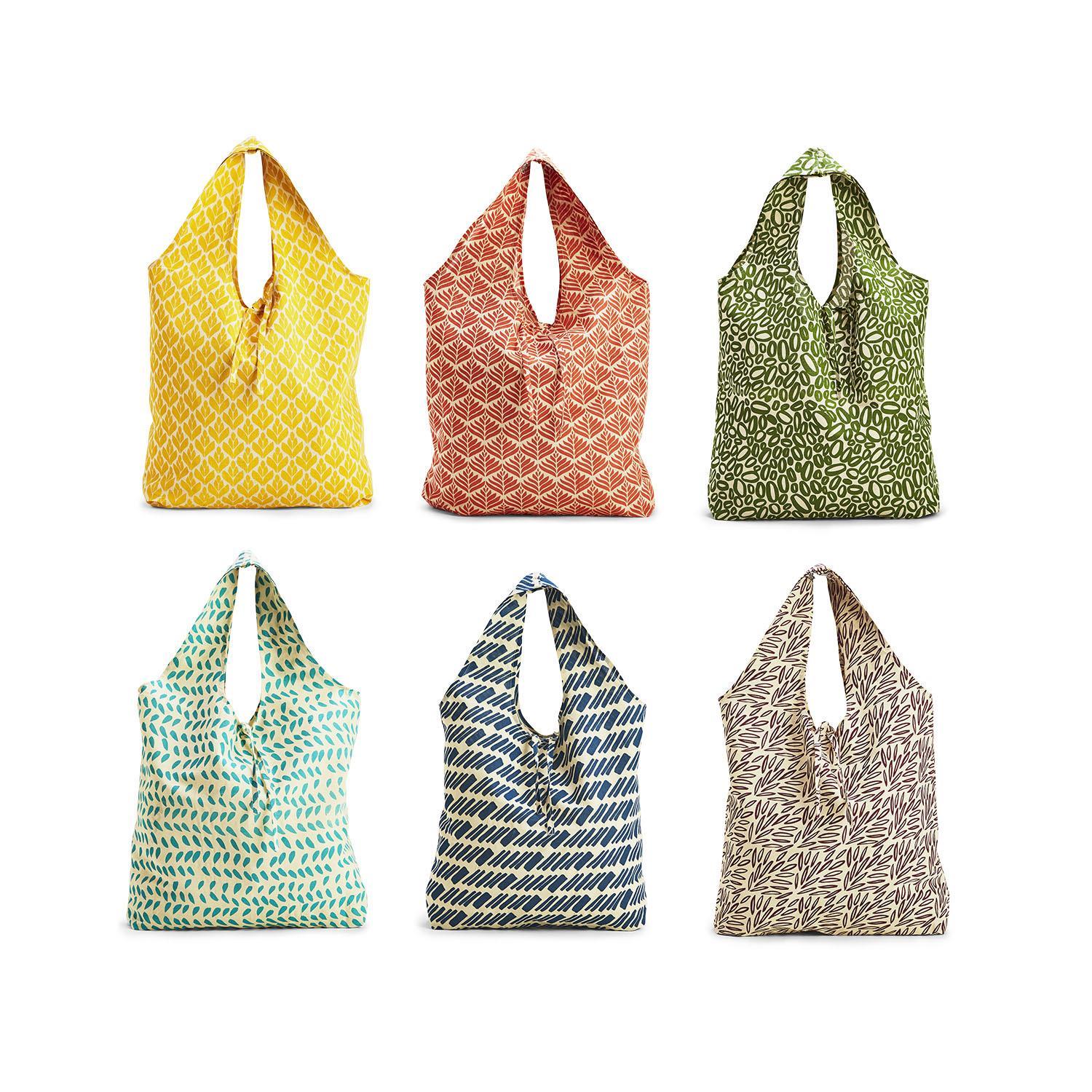 18 Pc To Market We Go Reusable Market Bag Un Asst 6 Designs
