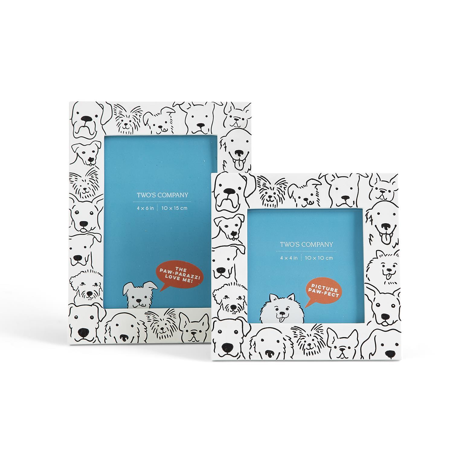 Dog Crew Set of 2 Photo Frames Includes 2 Sizes
