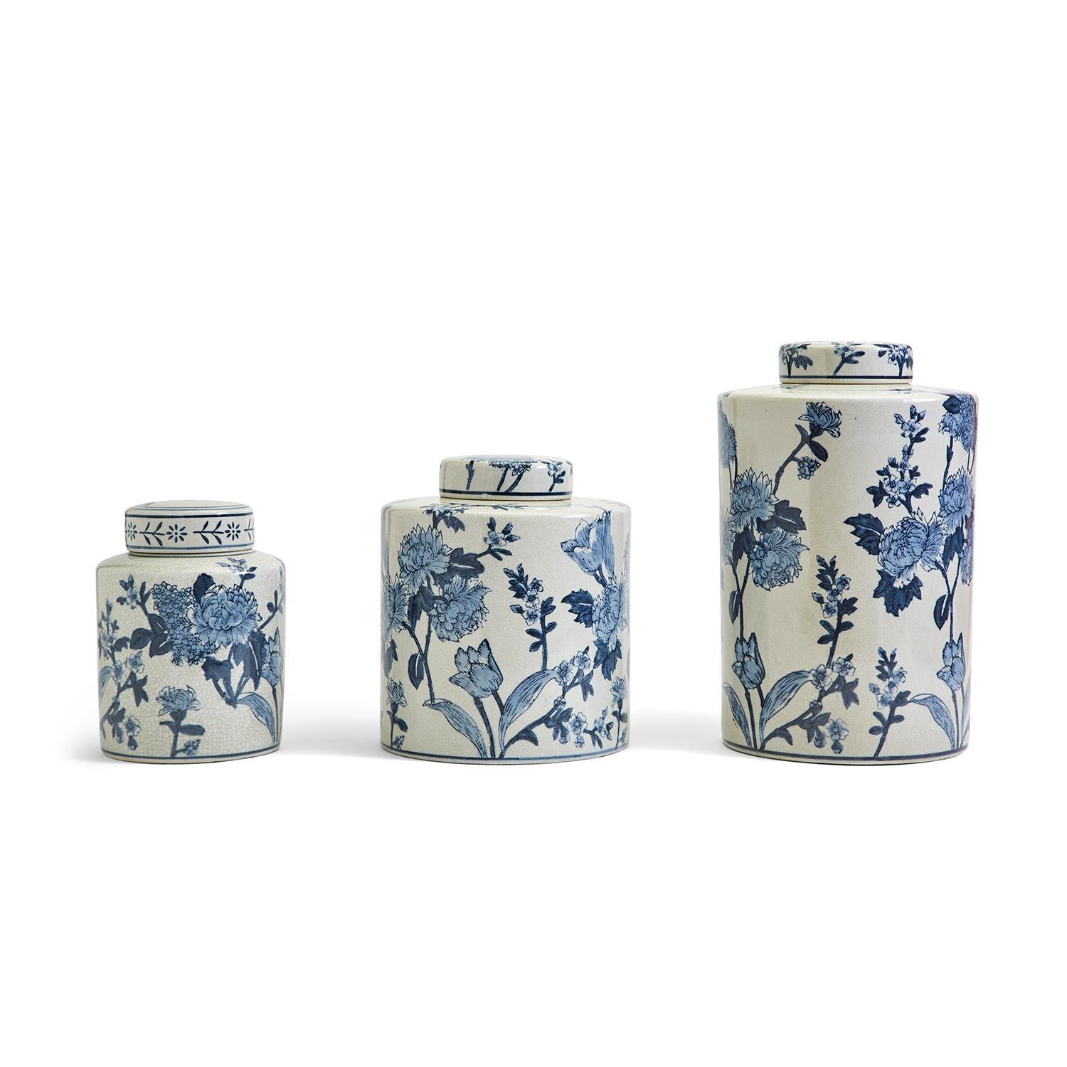 Japanese Blossom S/3 Tea Jars