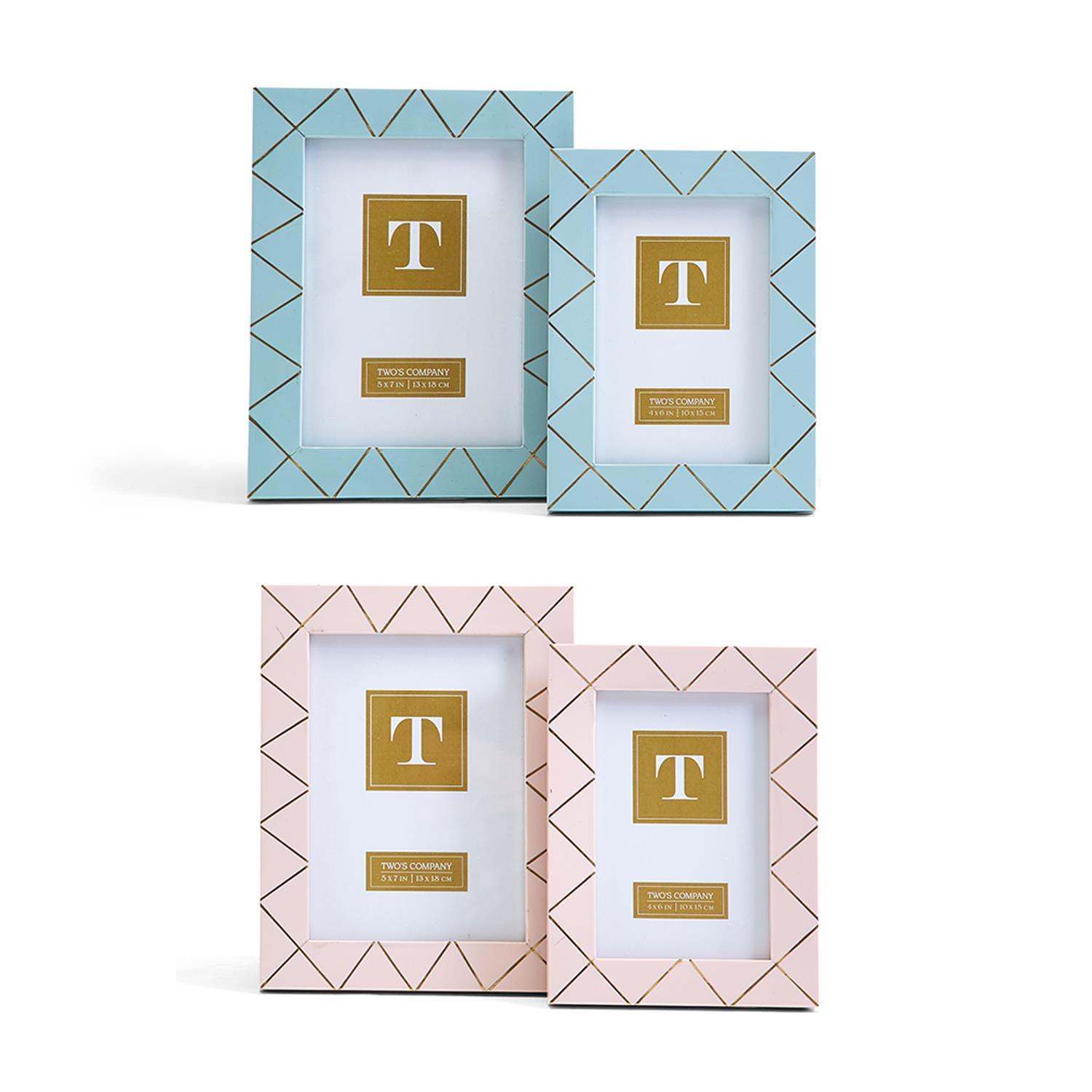 Triangle Set of 2 Photo Frames