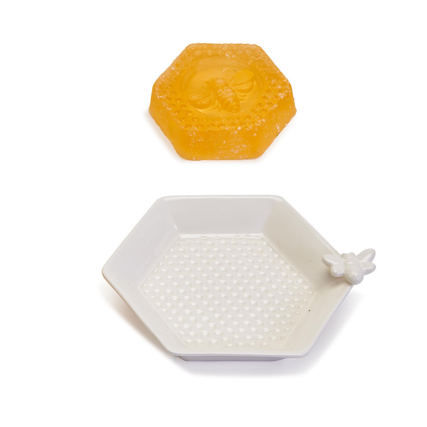 Bee Clean Honey Soap with Soap Dish