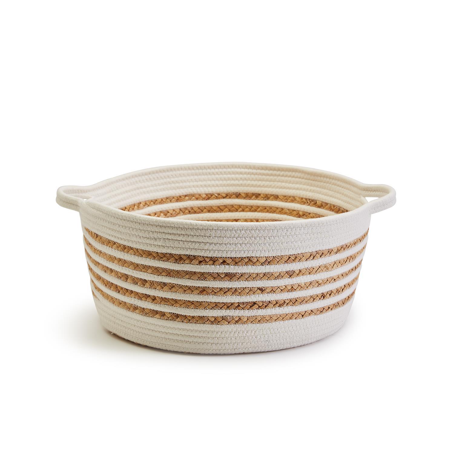 S/3 Spiral Cotton Rope Baskets