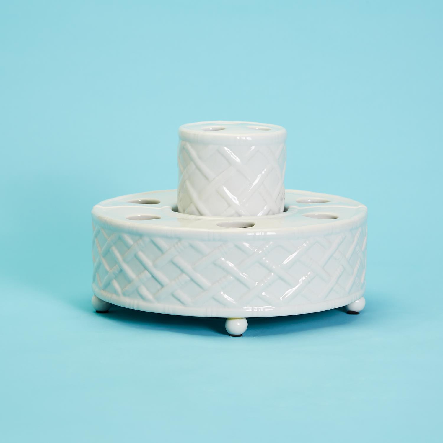 Faux Bamboo 3 Pc Flower Arranger