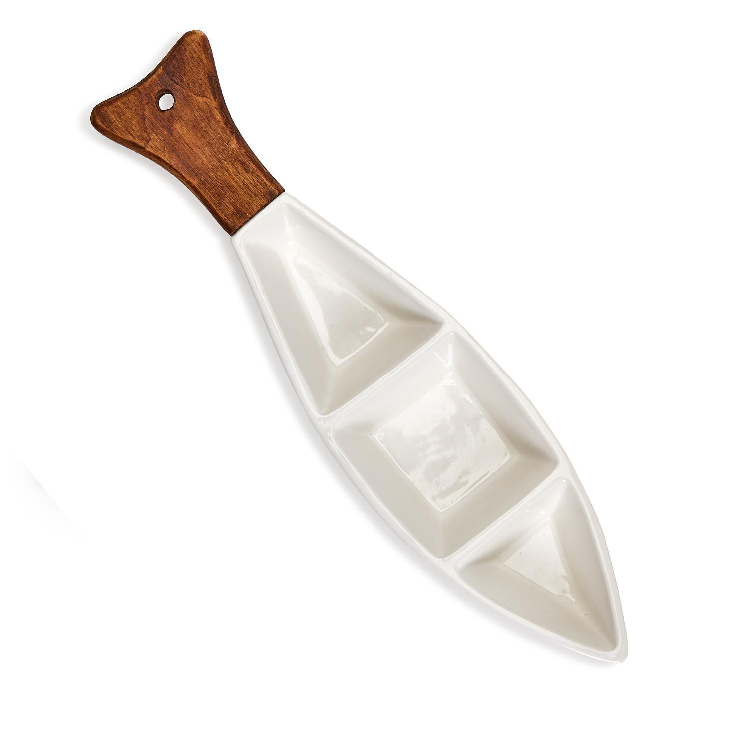 Fish Tidbit Tray W/Picks