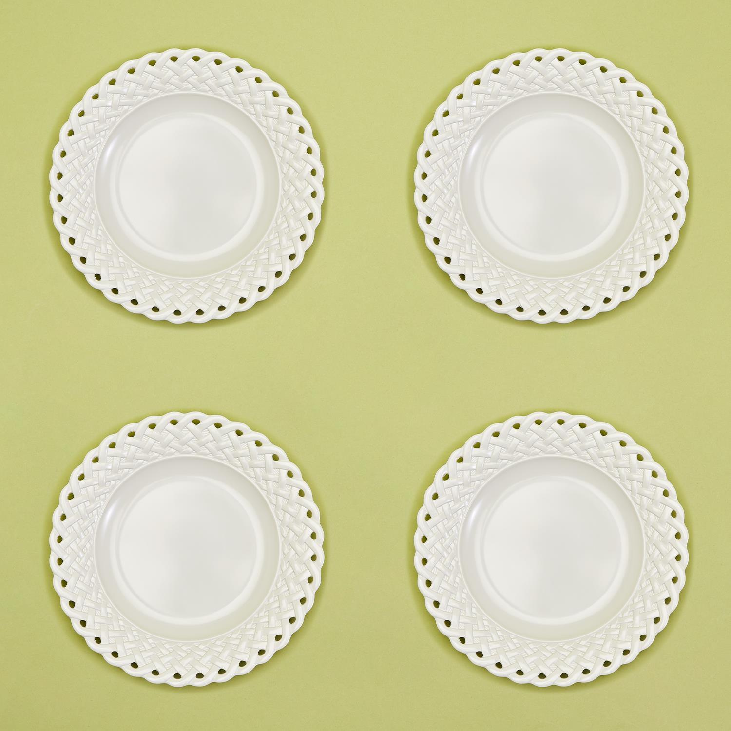 S/4 Lattice Salad / Dessert Plates