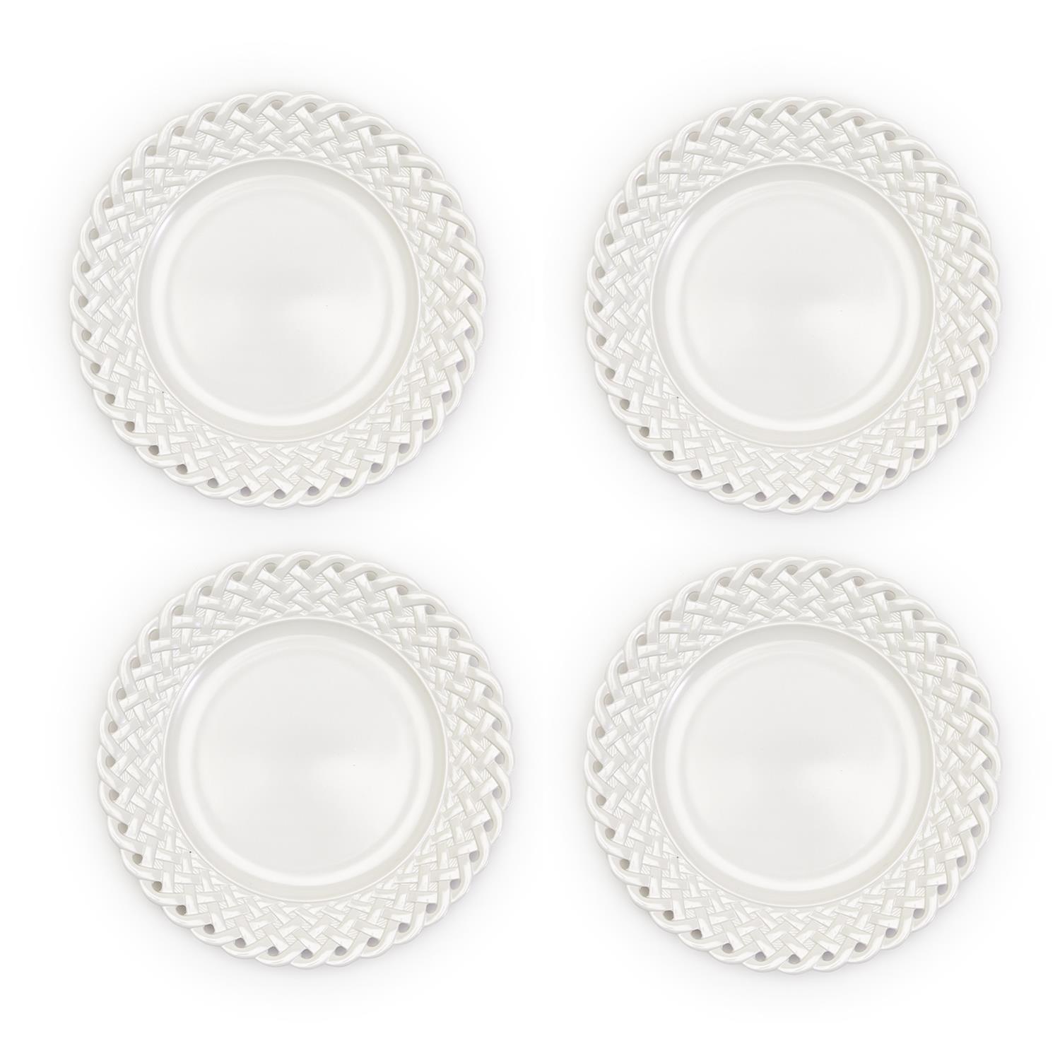 S/4 Lattice Dinner Plates