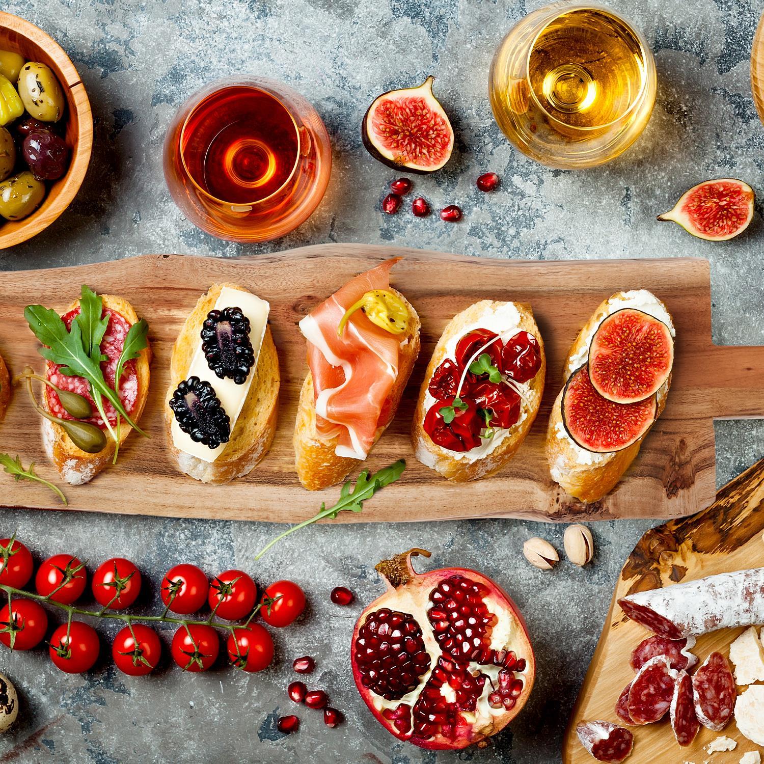 54" Extra Long Charcuterie / Tapas Hand-Crafted Centerpiece Serving Board