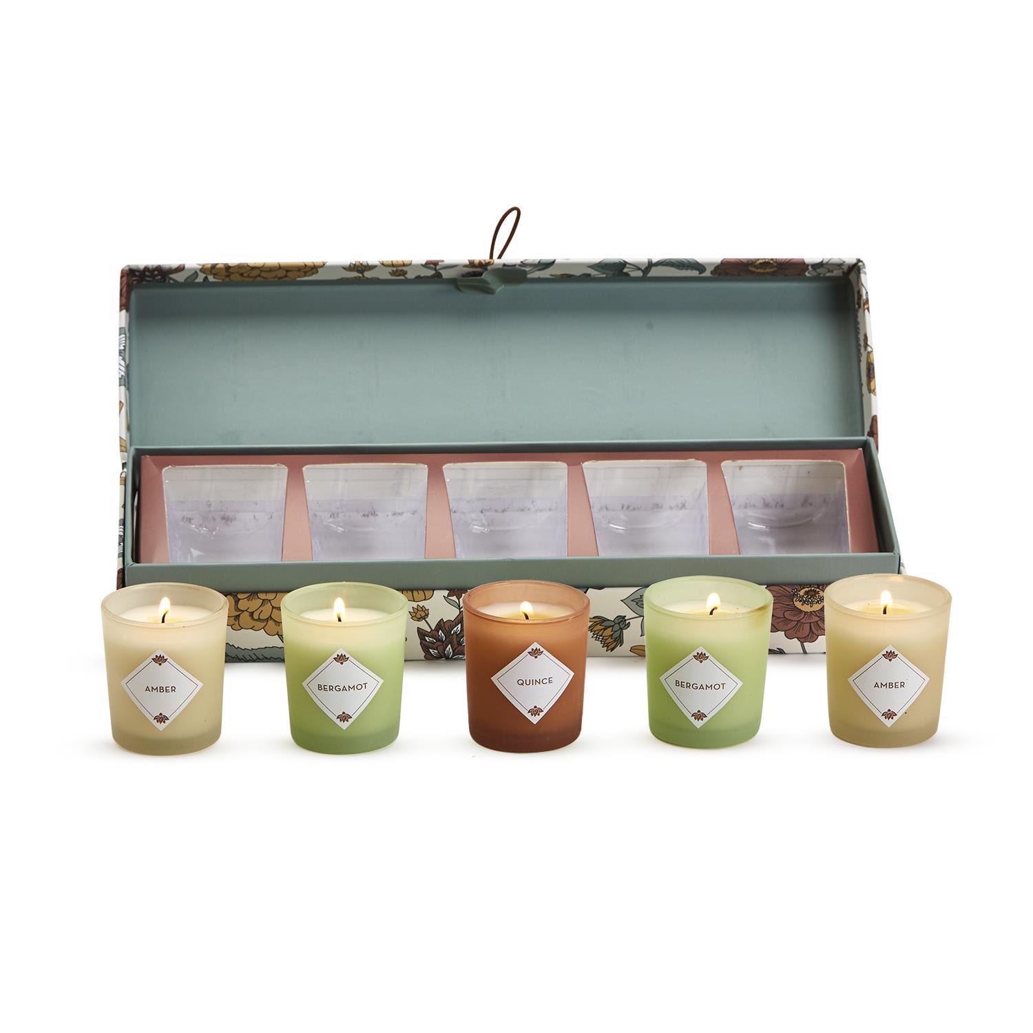 Nature Walk S/5 Scented Candles in Gift Box