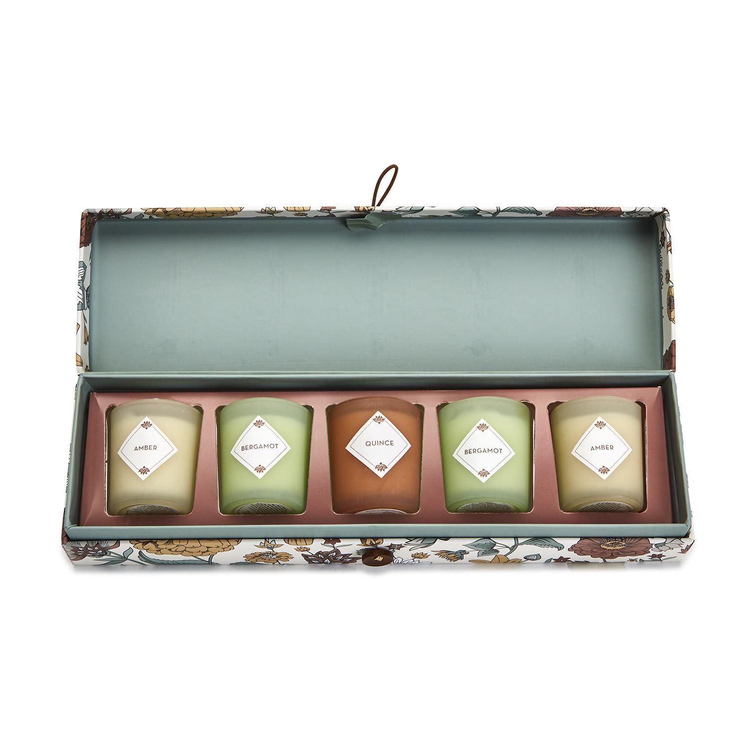 Nature Walk S/5 Scented Candles in Gift Box