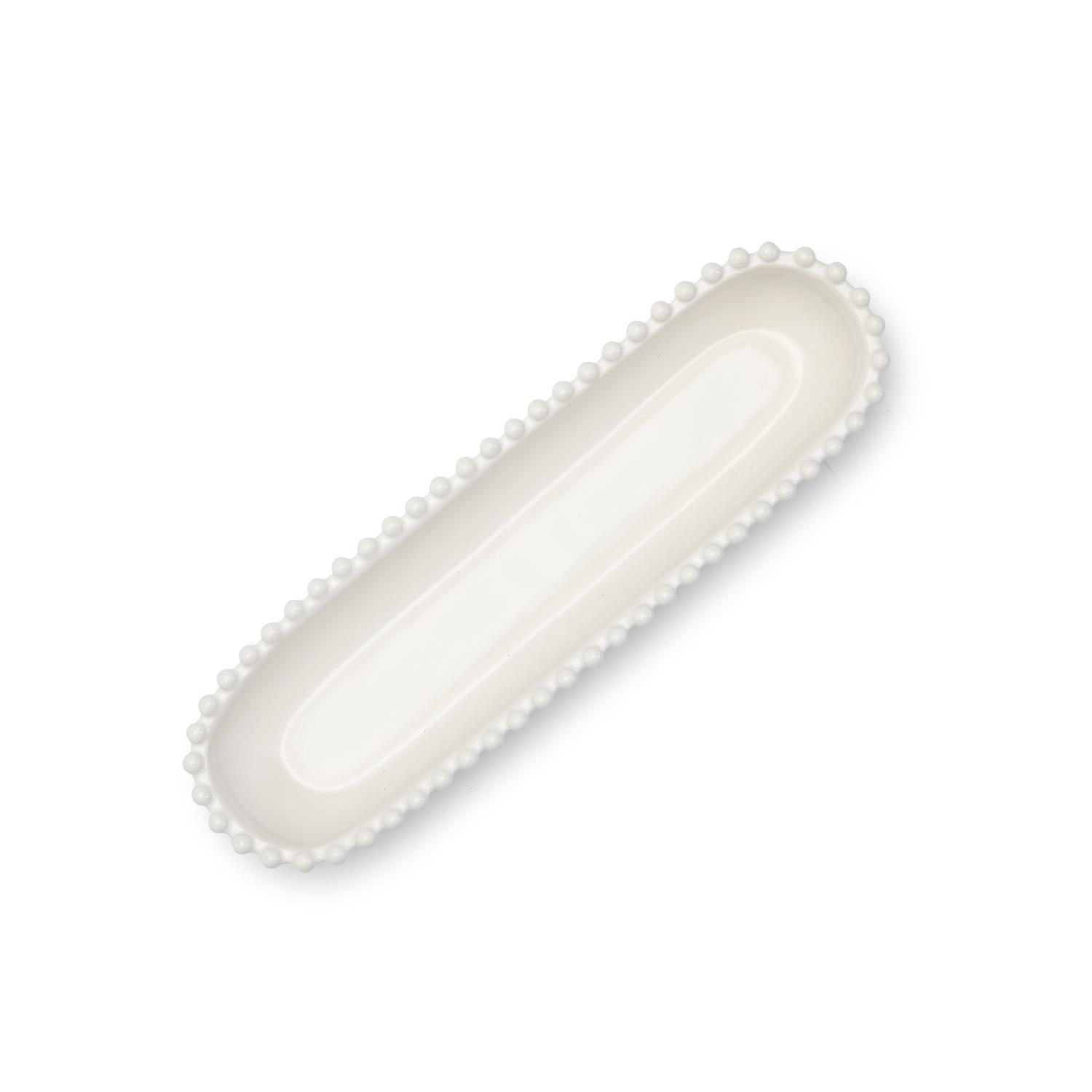 Heirloom Pearl Edge Oval Tidbit Dish