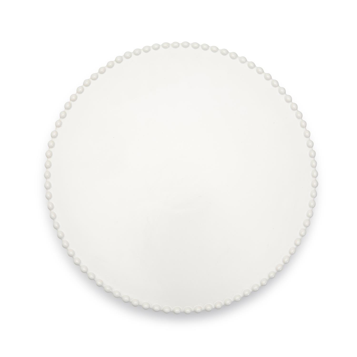 Heirloom Pearl Edge Pedestal Platter