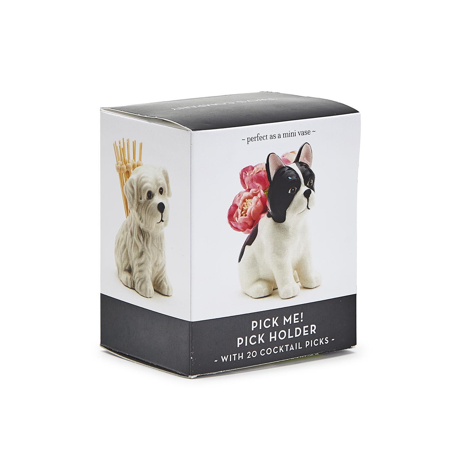 Pick Me Dog Pick Holder with 20 Picks Assorted 3 Designs