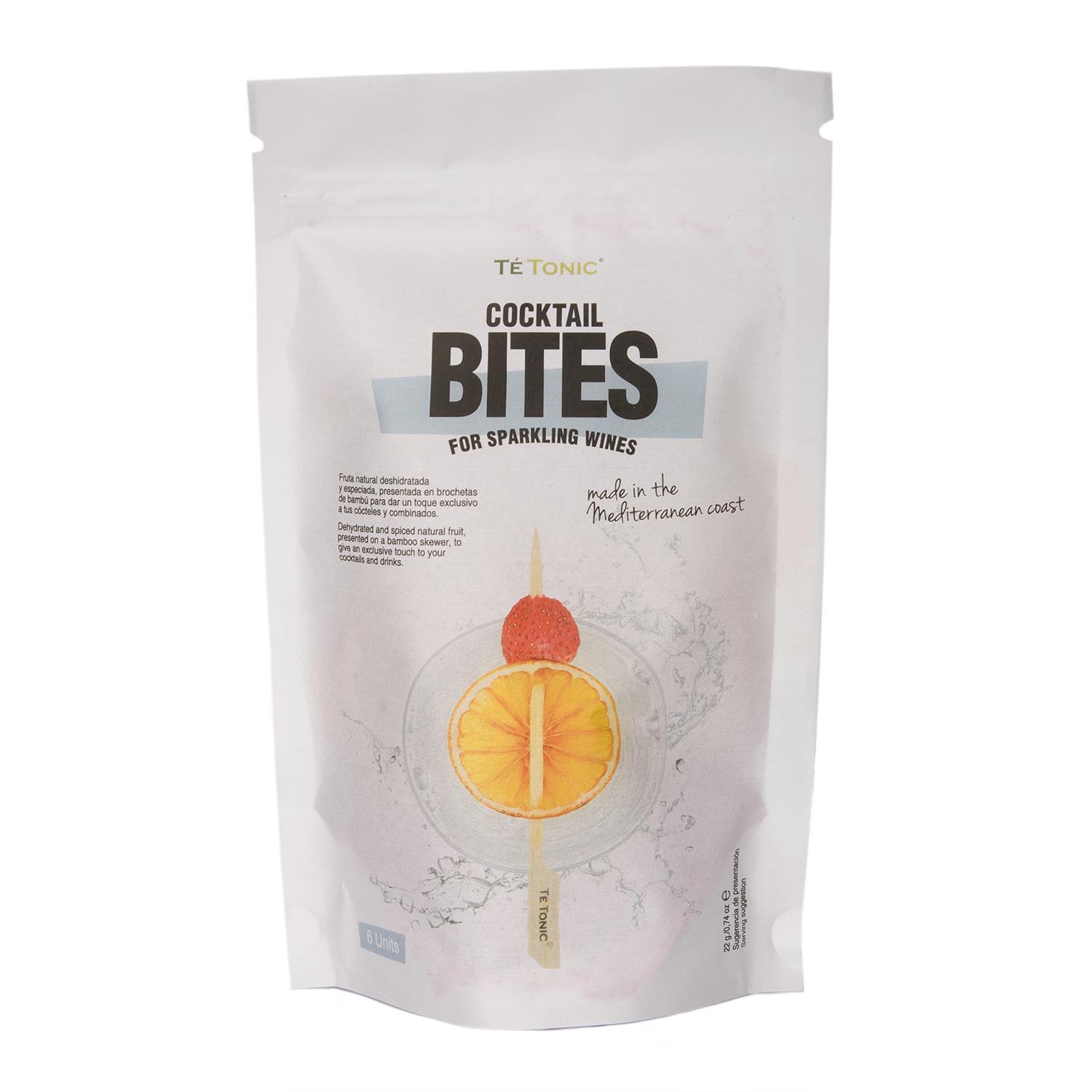 Te Tonic Cocktail Bites for Sparkling Wine Includes 6 Cocktail Skewers