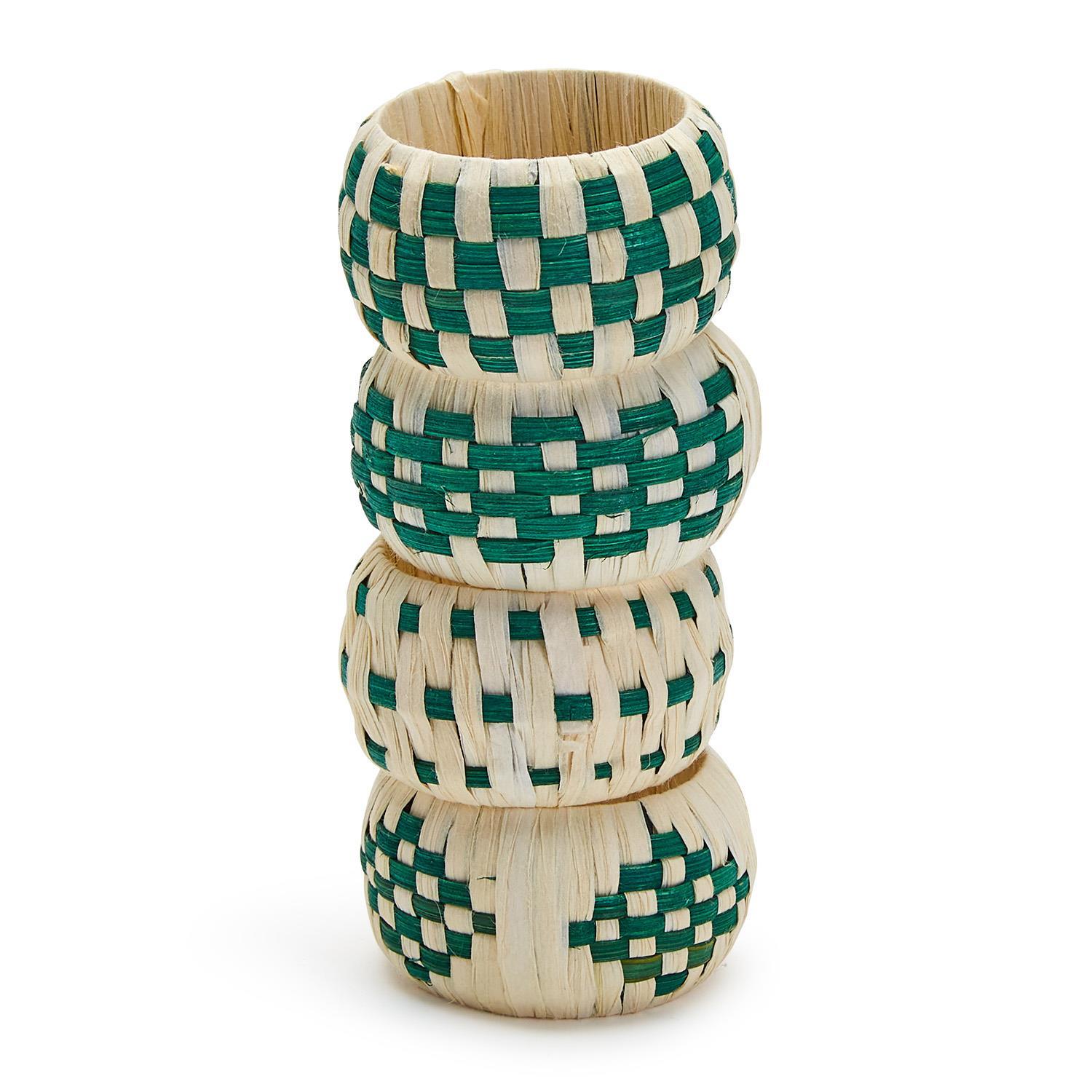 Woven Garden S/4 Napkin Rings