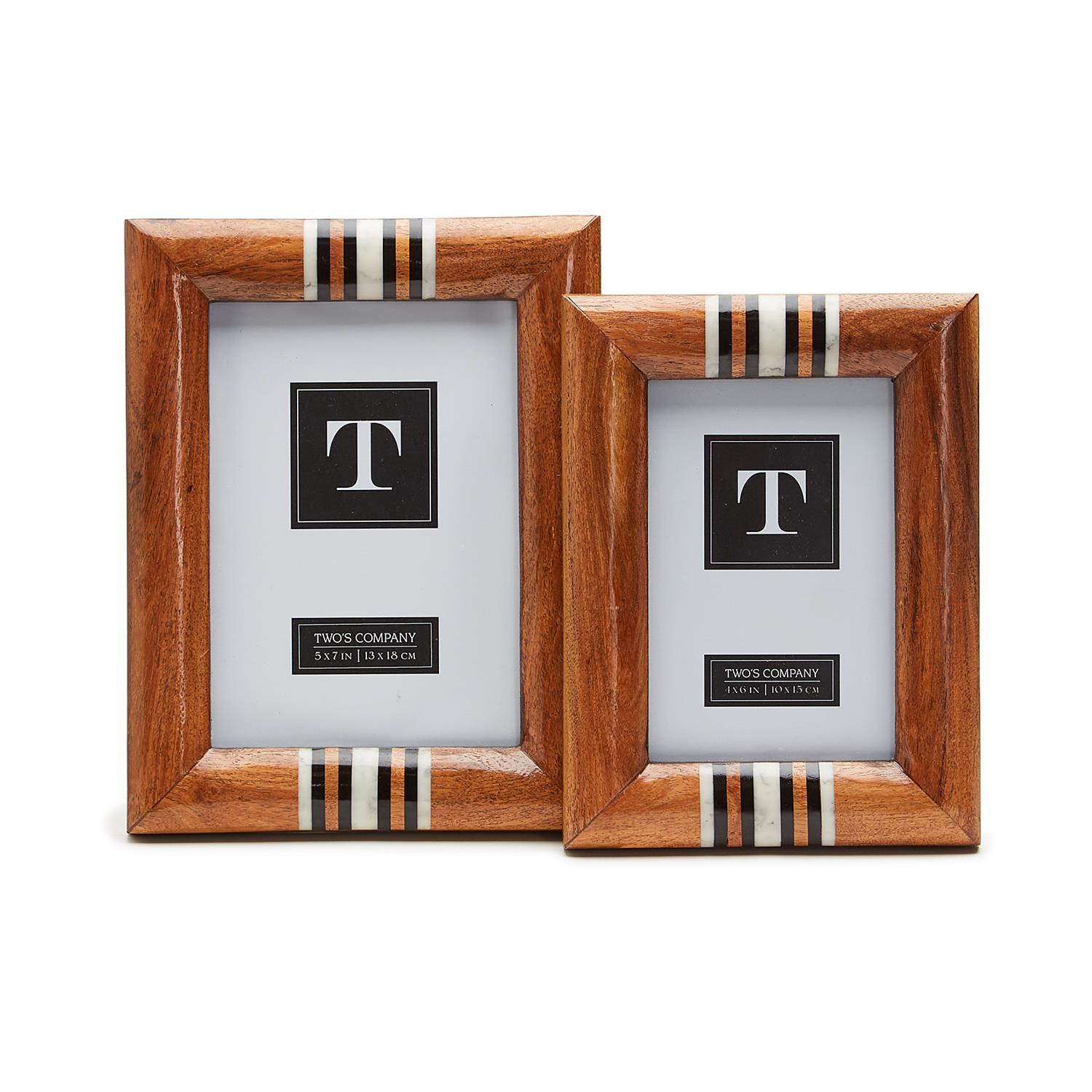 S/2 Center Stripe Photo Frame