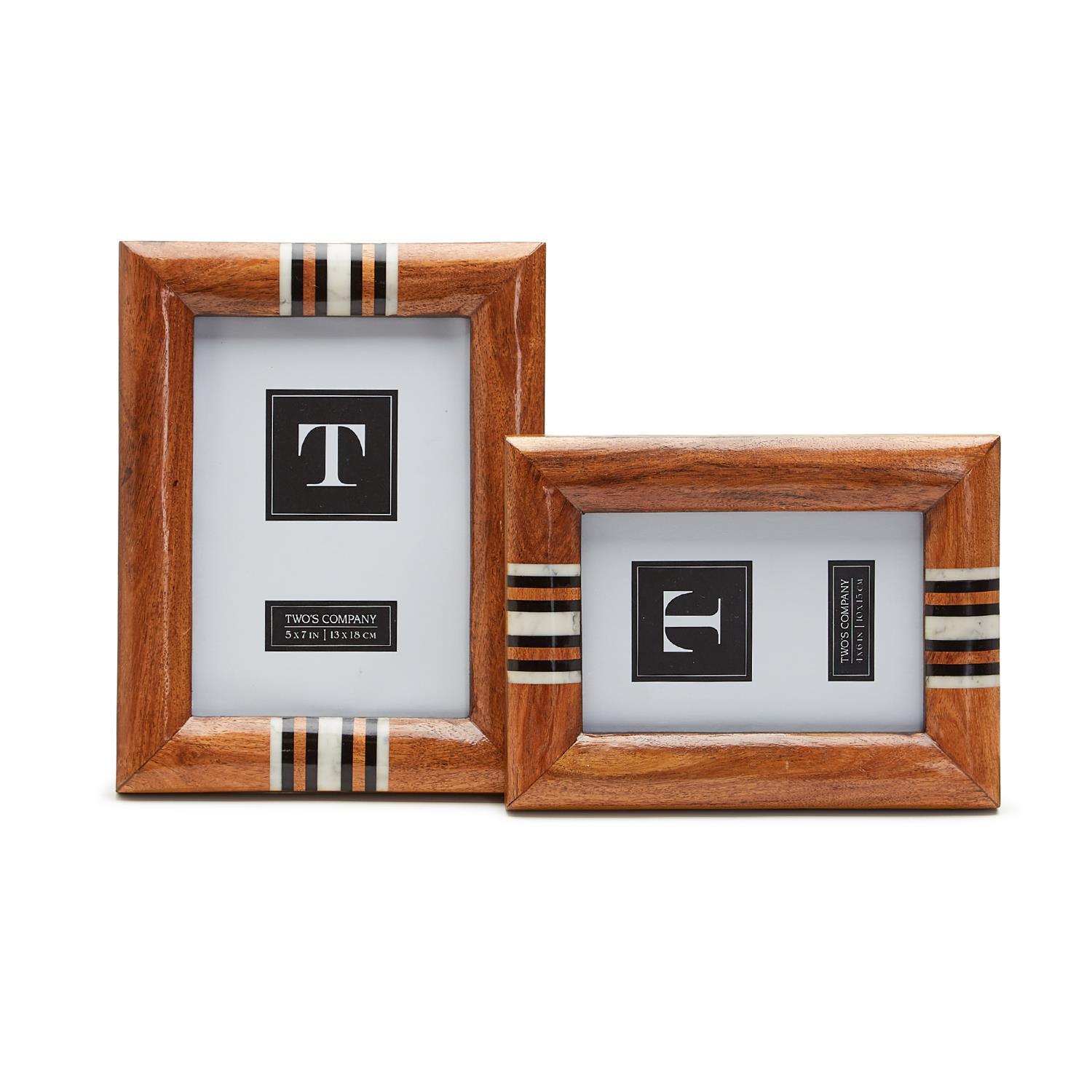 S/2 Center Stripe Photo Frame