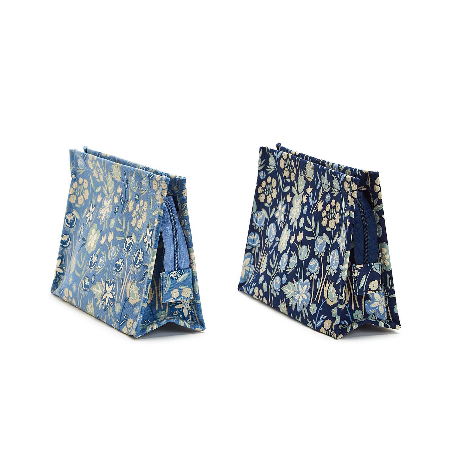 Blue Floral Multipurpose Pouch A/2 Designs