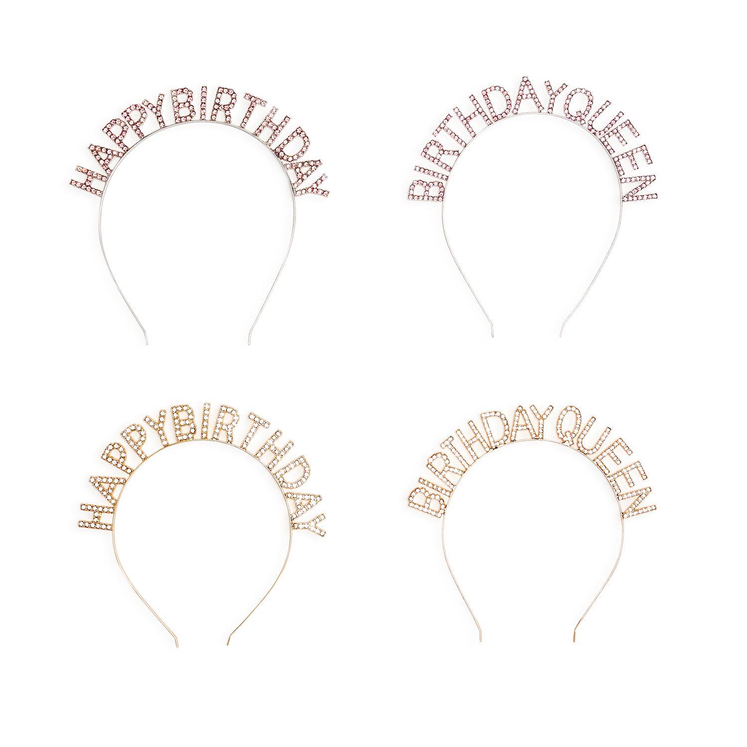 Birthday Rhinestone Headband 24 Pc Unit A/2
