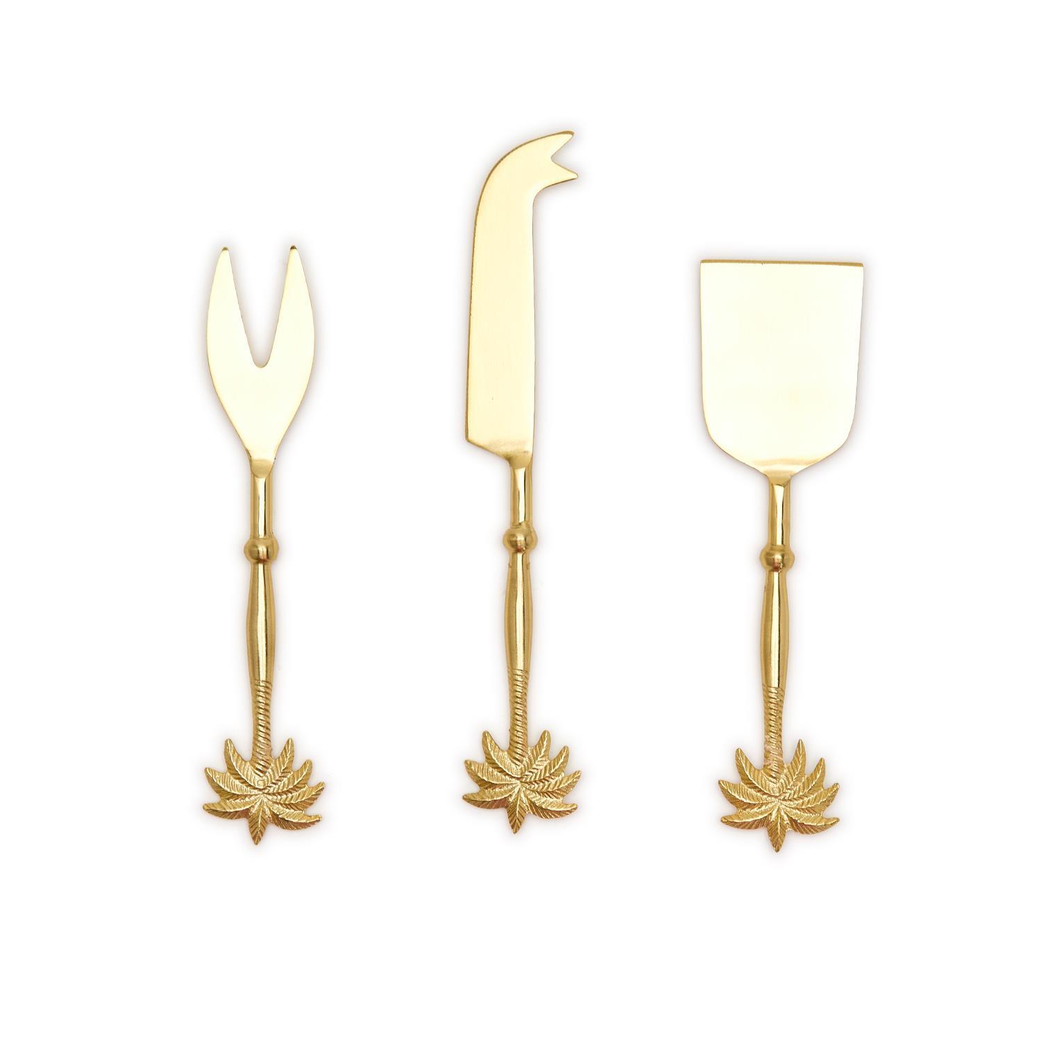 Palm Tree Set of 3 Cheese Knives in GB
