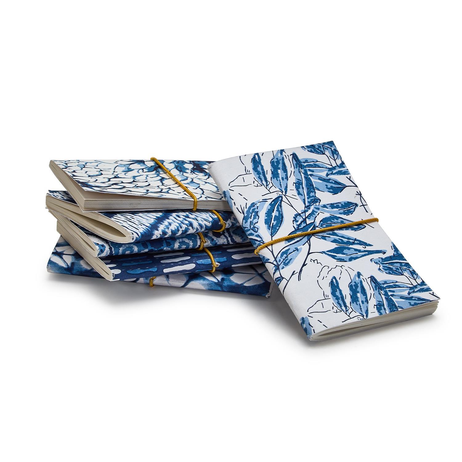 Indigo Block Print 4x6 Notebook A/6