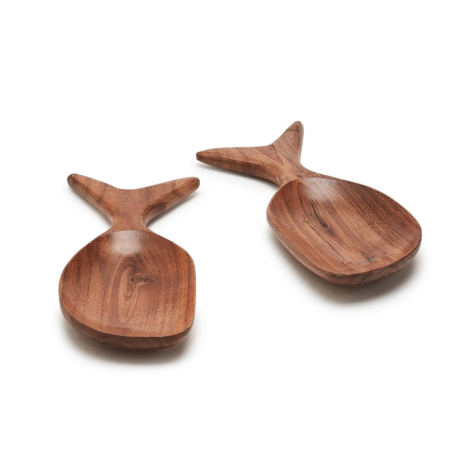 S/2 Fish Shaped Serving Spoons