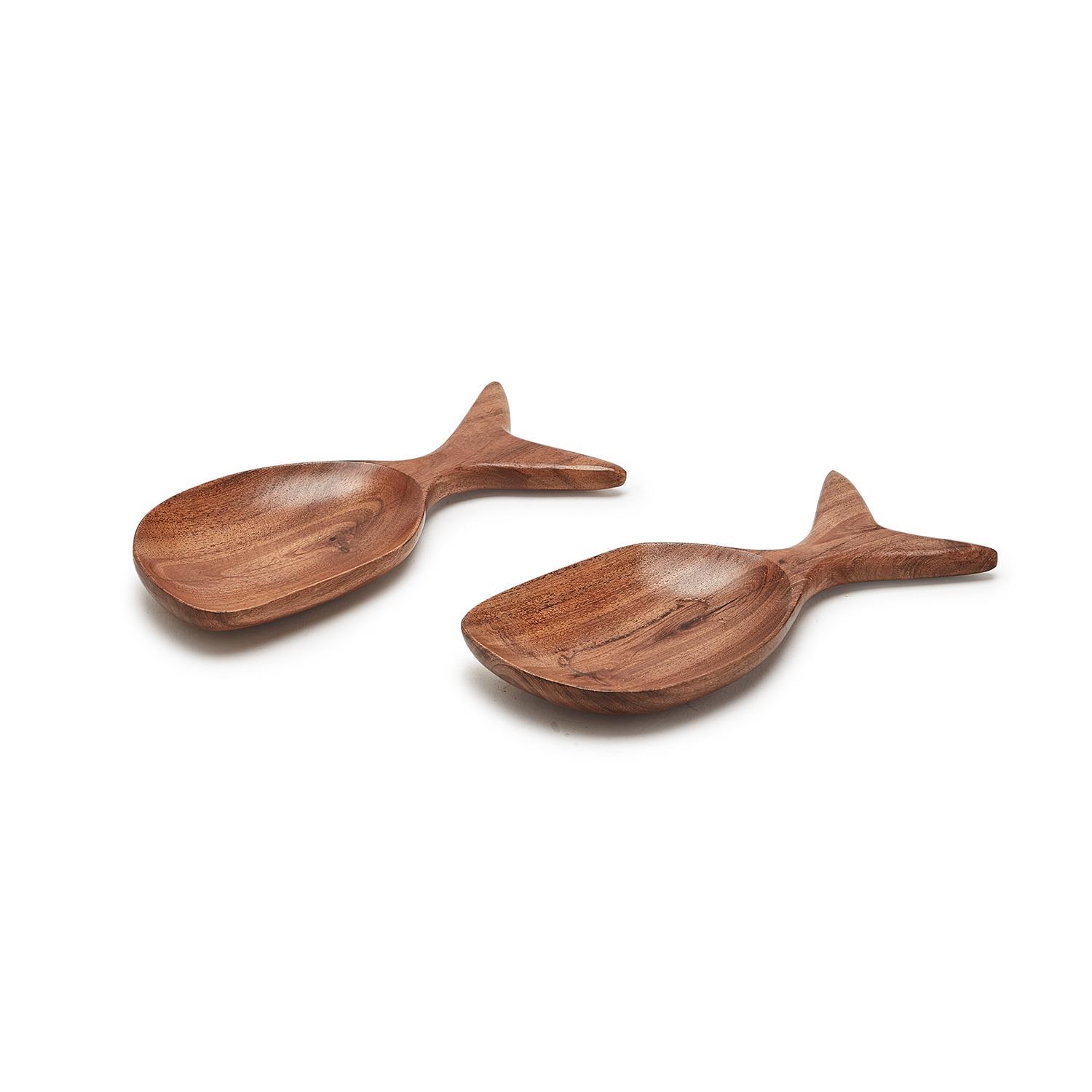 S/2 Fish Shaped Serving Spoons