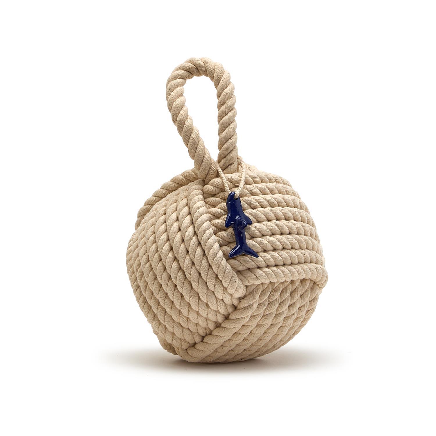 Knotted Rope Door Stopper w/ A/2 Charms