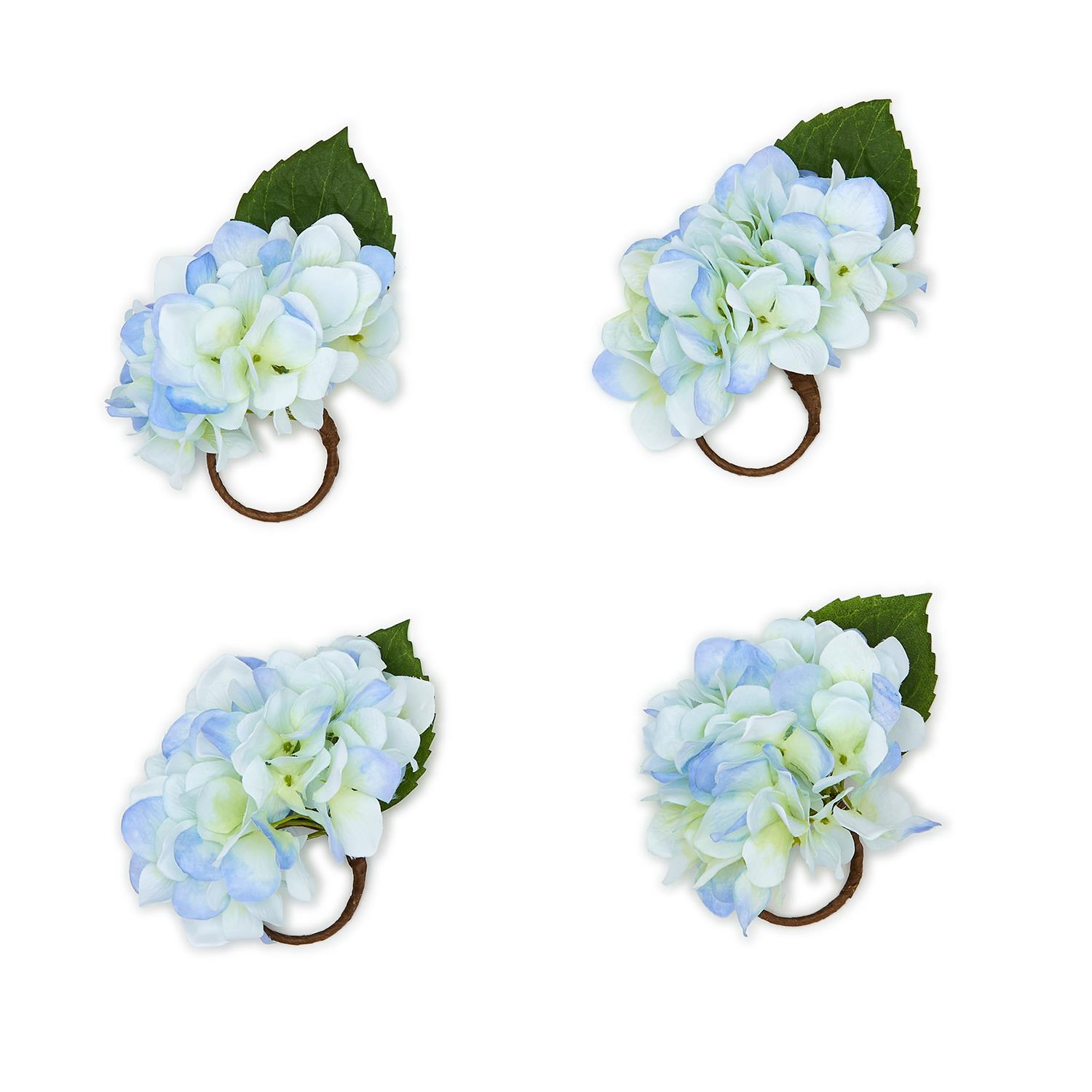Refill Hydrangea 32 Pc Flower Napkin Ring Holder UN