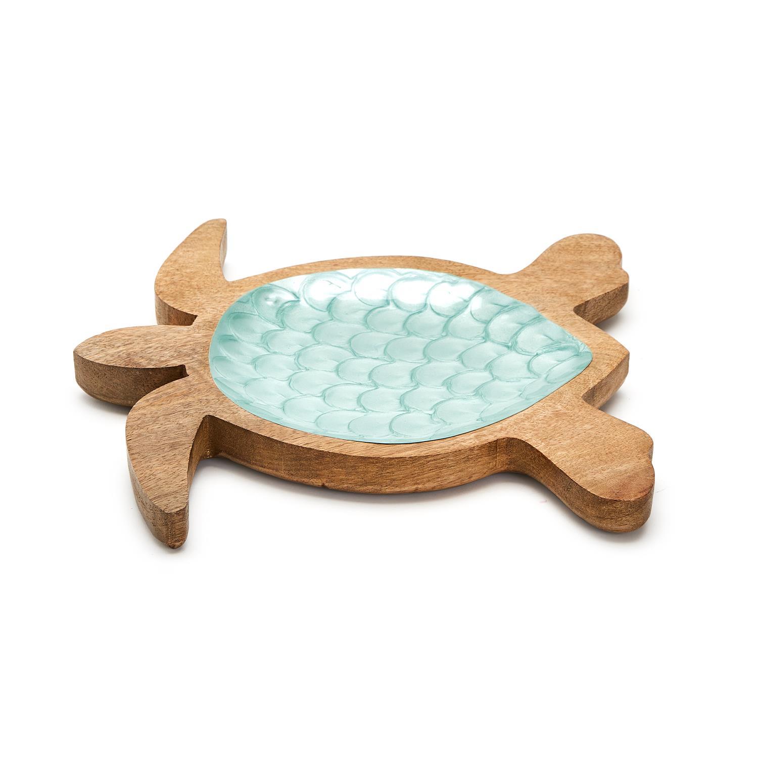 Shimmering Turtle Hand-Crafted Tray