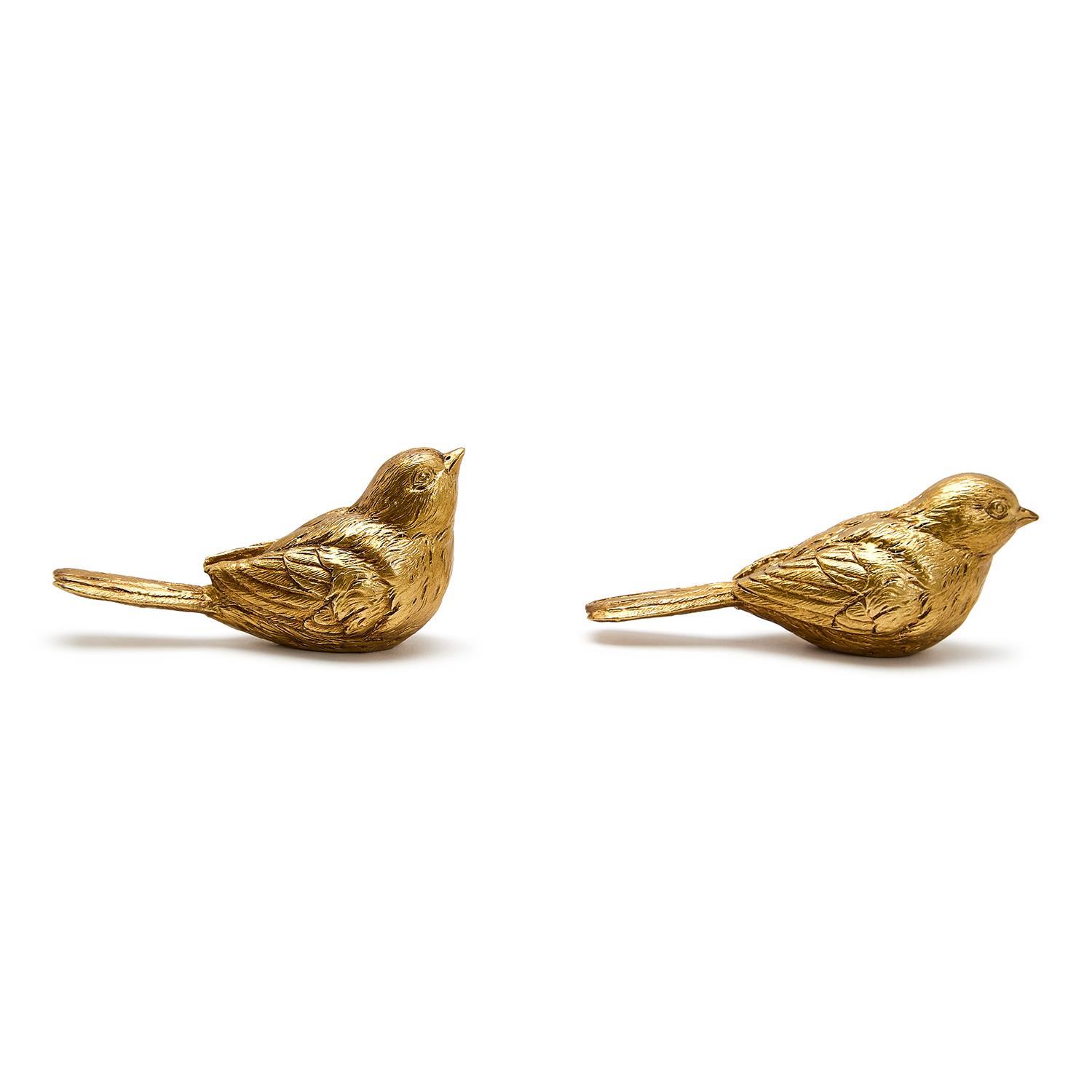 Set of 2 Golden Birds