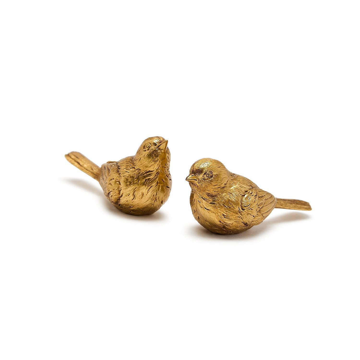 Set of 2 Golden Birds