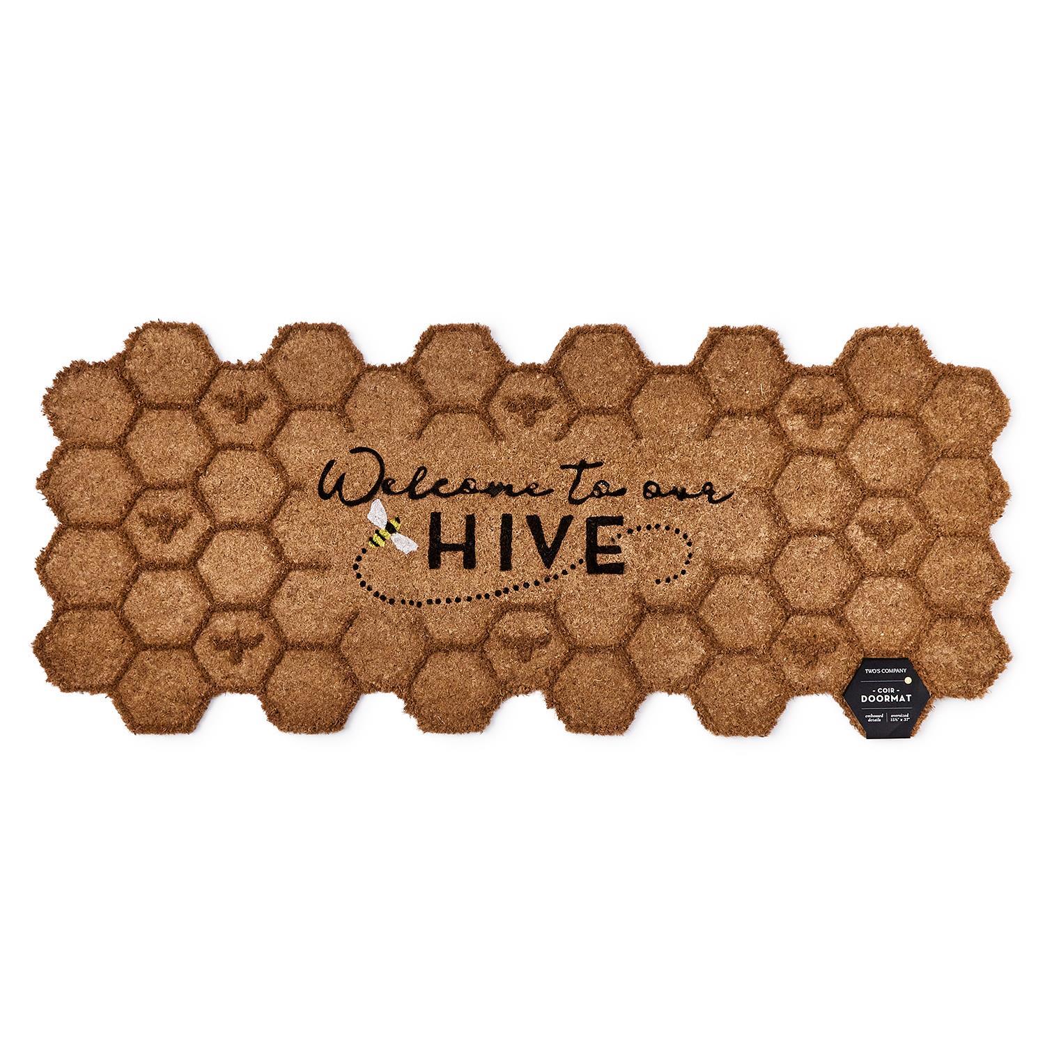Welcome To Our Hive Bee Door Mat
