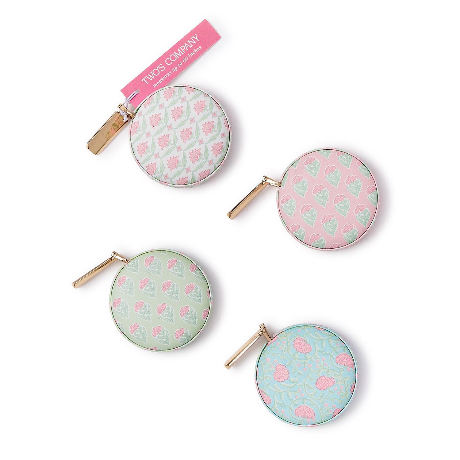 Floral Block Print Measuring Tape Asst 4 Designs