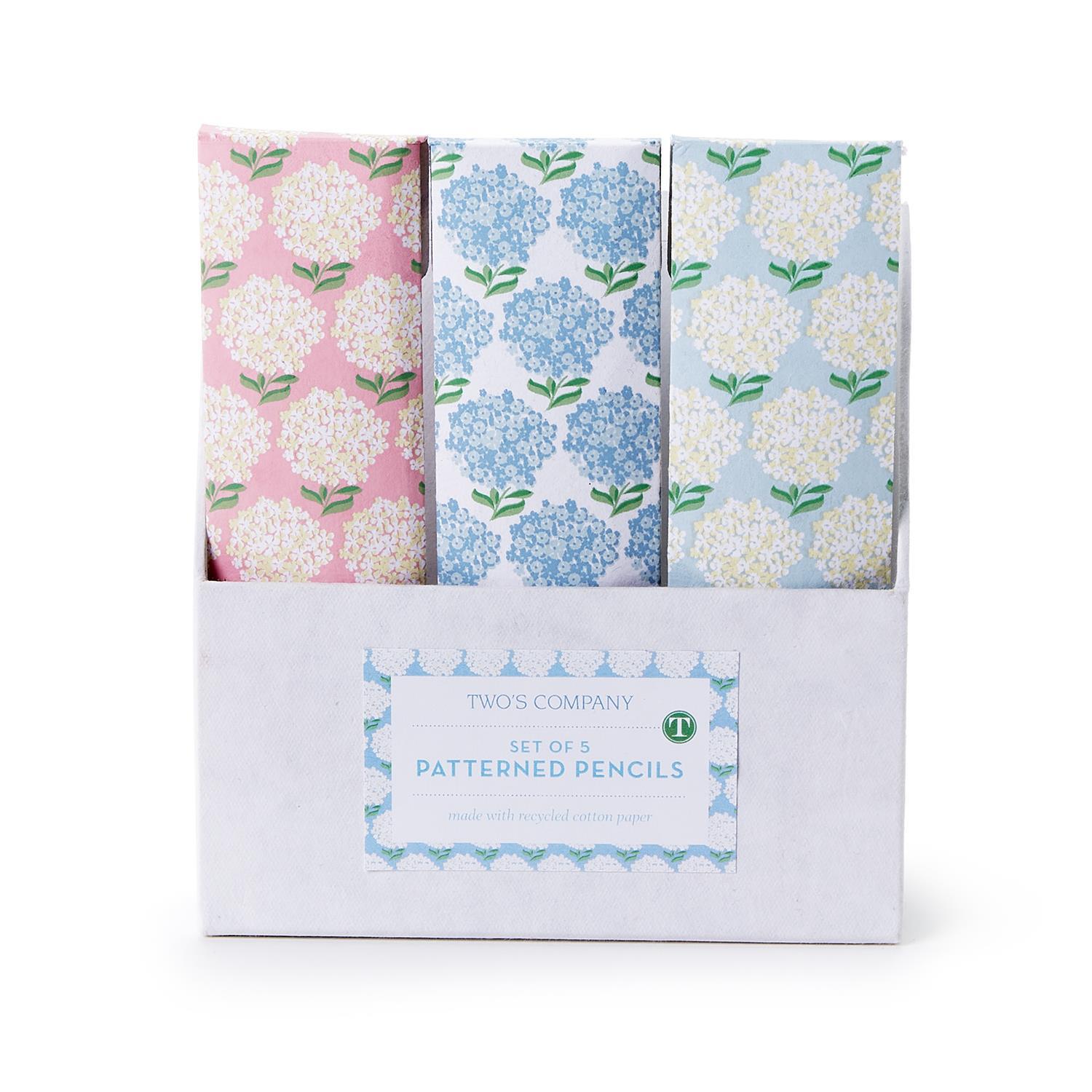 Hydrangea Print Pencil 18 Pc Unit in Display