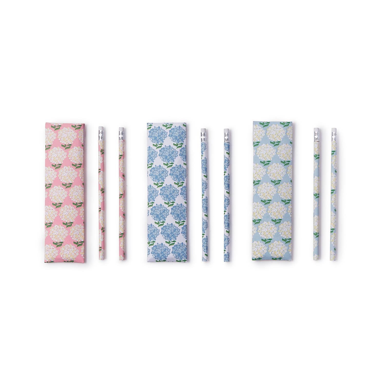 Hydrangea Print Pencil 18 Pc Unit in Display