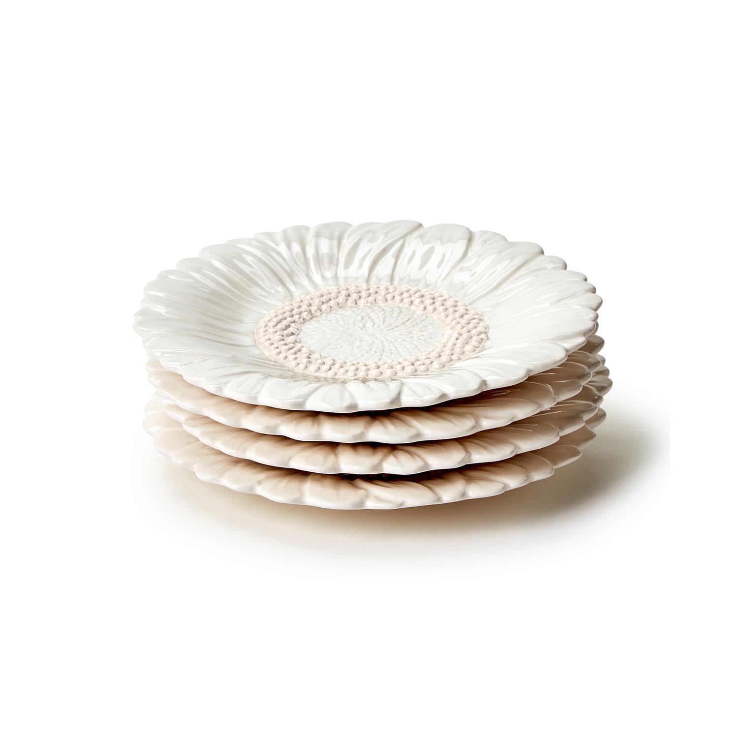 Sunflower Set of 4 Tidbit Plates