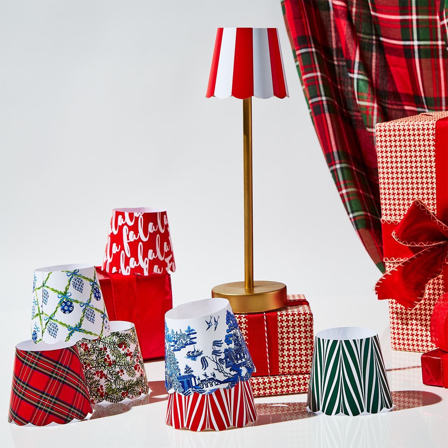 Set of 2 Paper Shade Covers 24 Set Unit Includes 8 Patterns