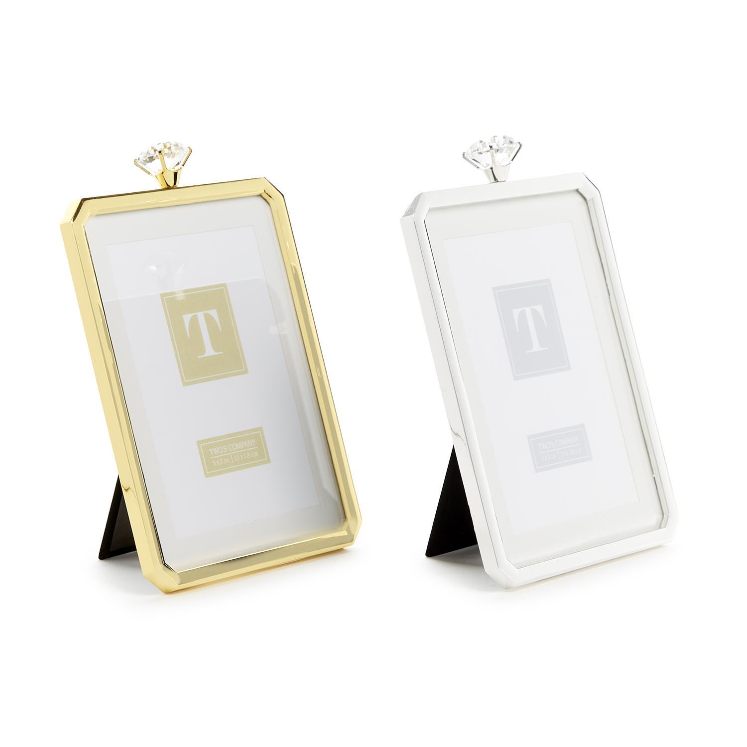 Diamond Ring 5x7 Photo Frame Asst 2 Colors